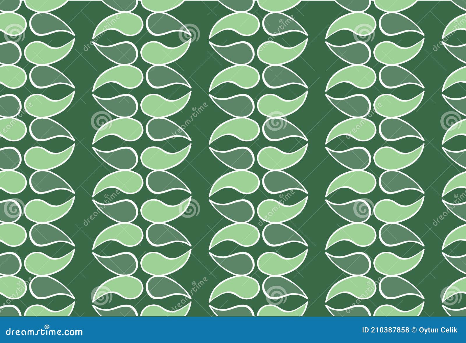 Vector Texture Background, Seamless Pattern. Hand Drawn, Green, White ...
