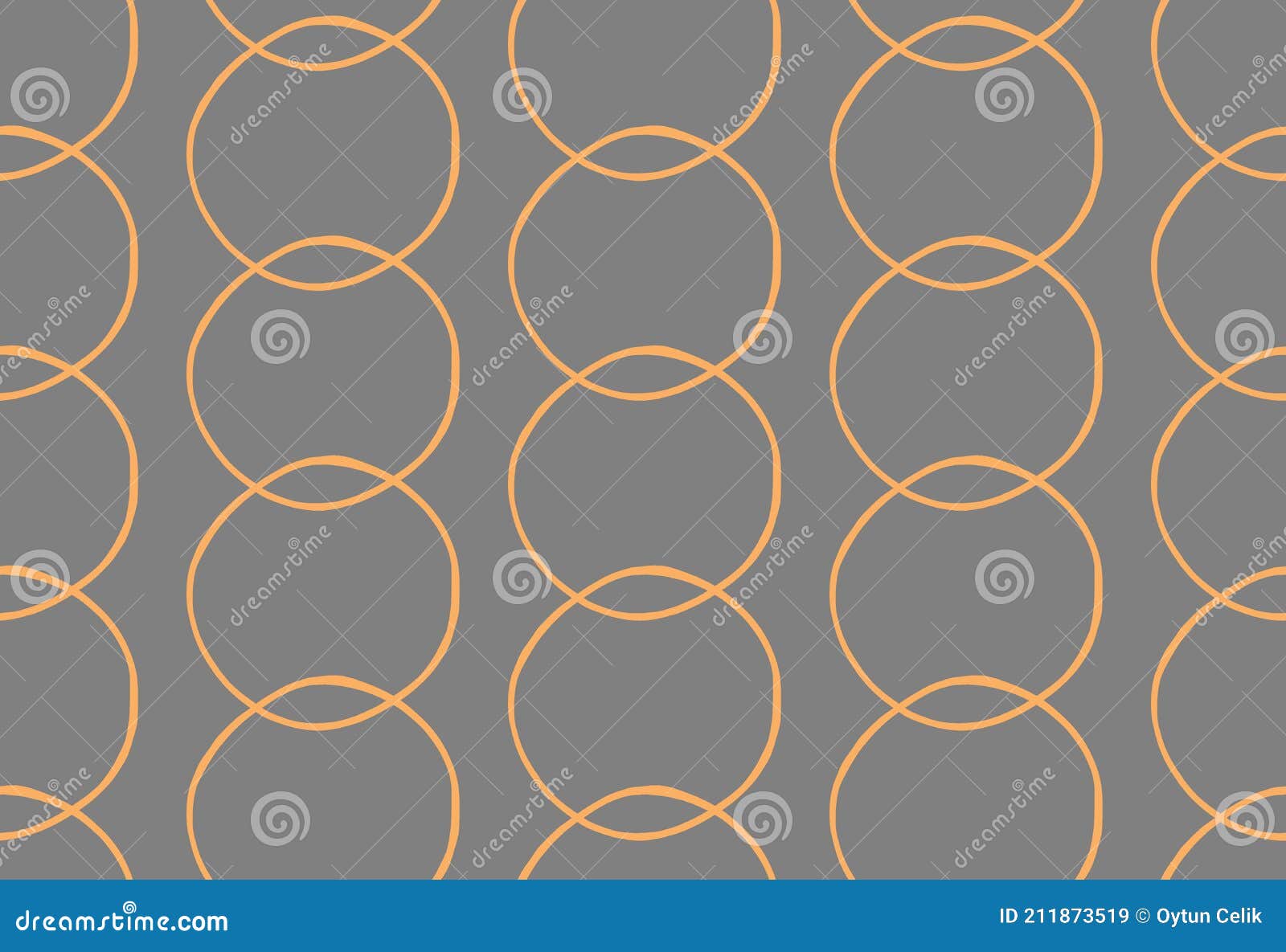 Vector Texture Background, Seamless Pattern. Hand Drawn, Grey, Orange ...