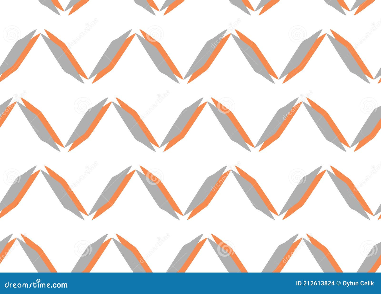 Vector Texture Background, Seamless Pattern. Hand Drawn, Grey, Orange ...