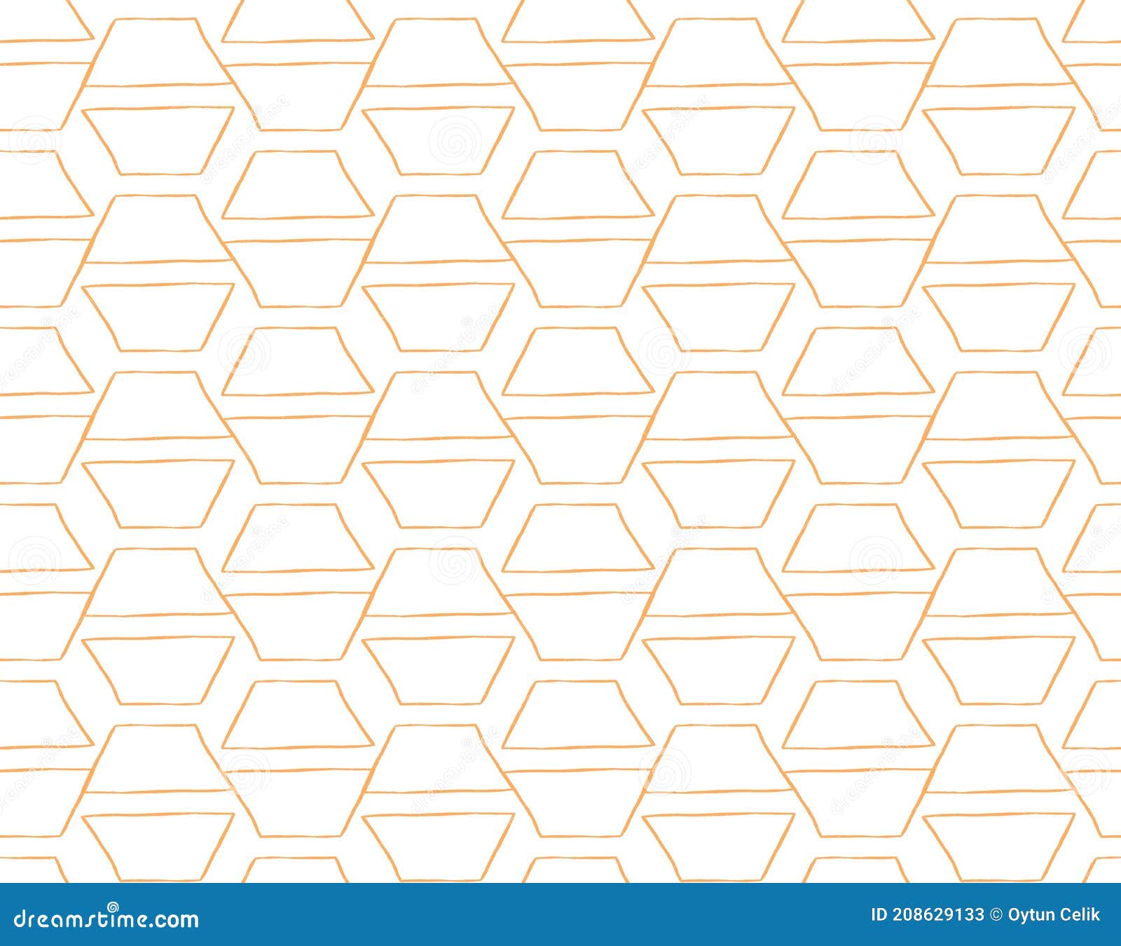 Vector Texture Background, Seamless Pattern. Hand Drawn, Orange, White ...