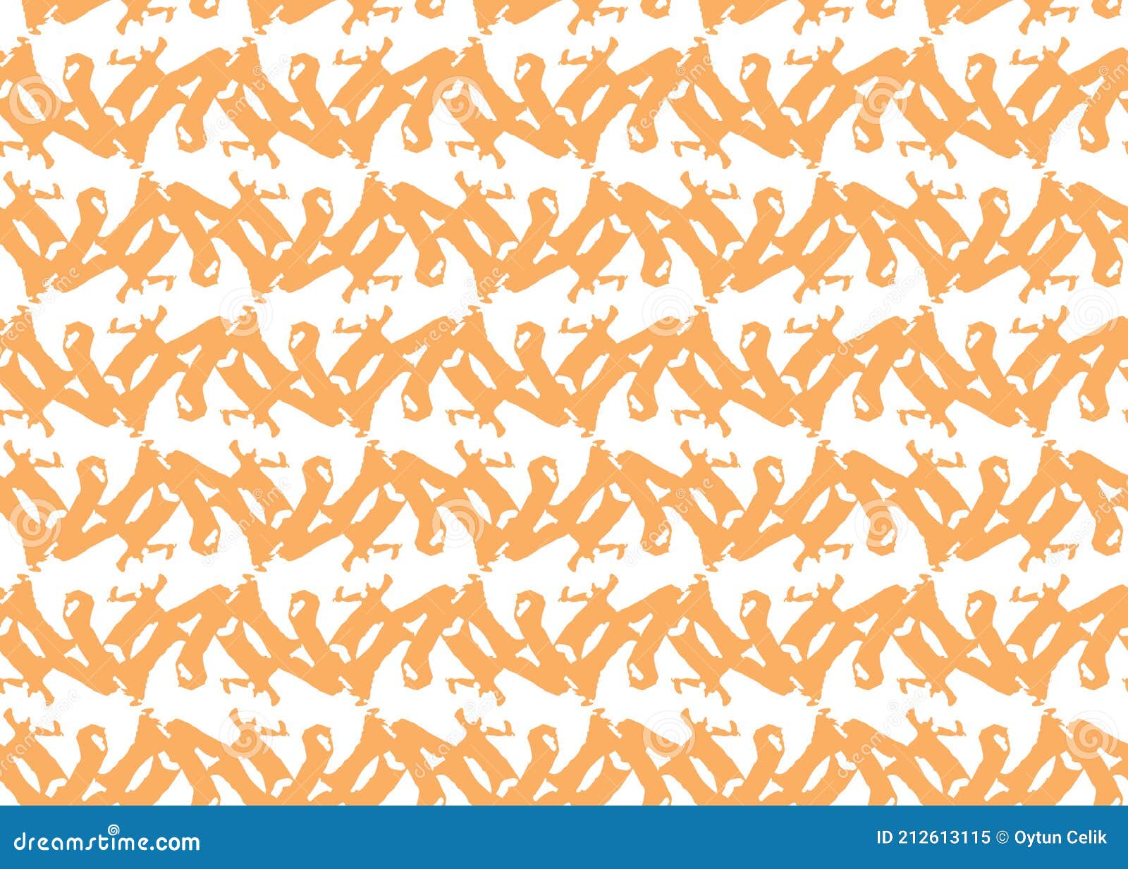 Vector Texture Background, Seamless Pattern. Hand Drawn, Orange, White ...
