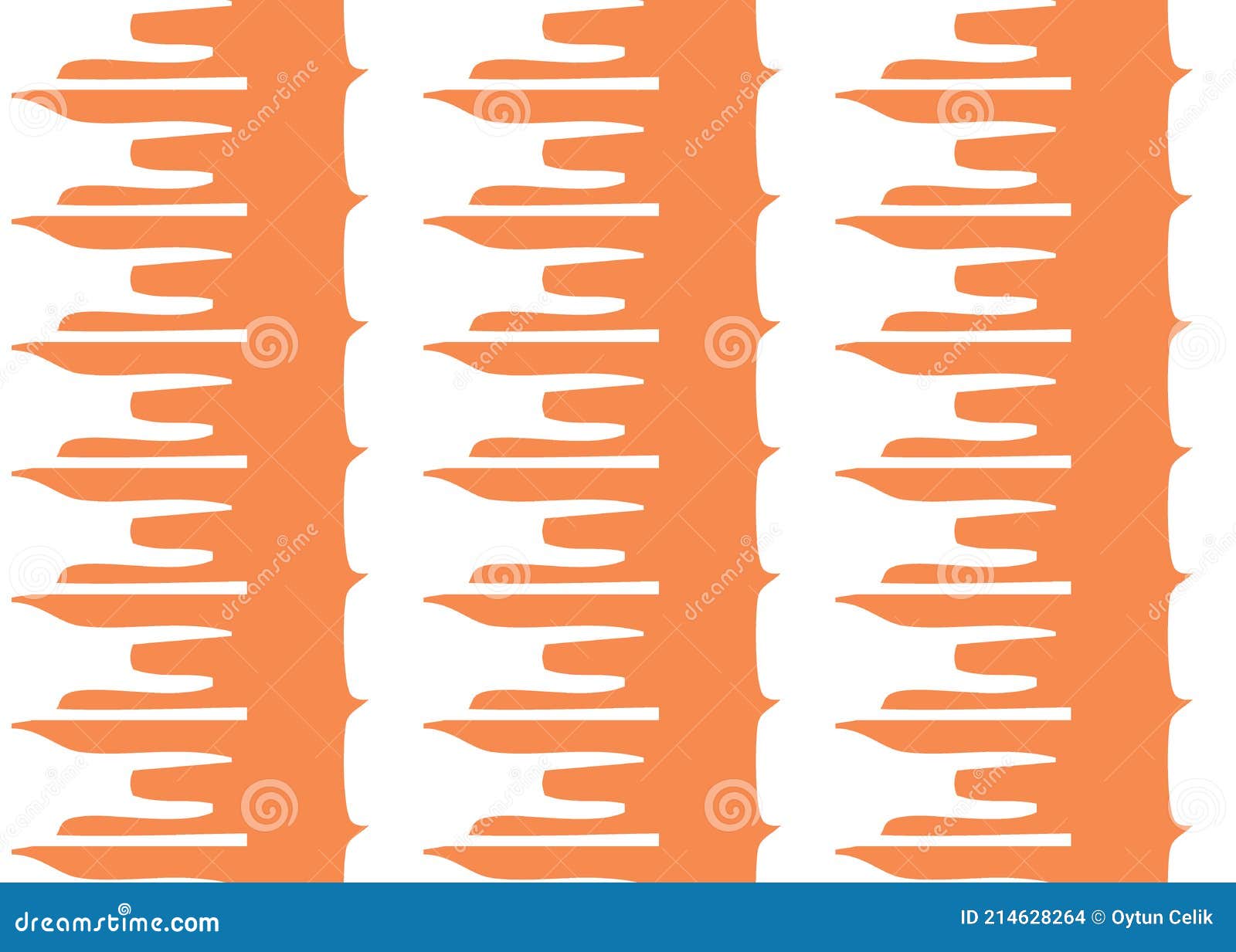 Vector Texture Background, Seamless Pattern. Hand Drawn, Orange, White ...