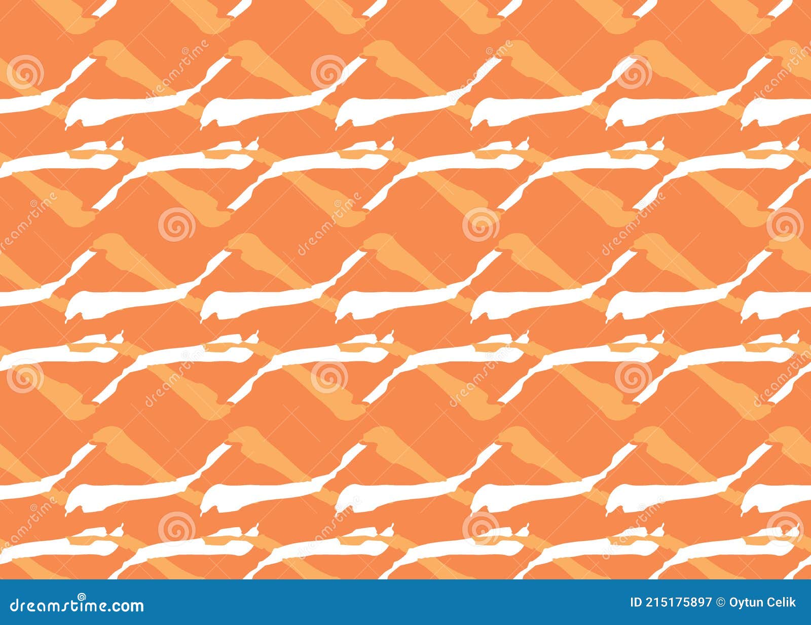 Vector Texture Background, Seamless Pattern. Hand Drawn, Orange, White ...