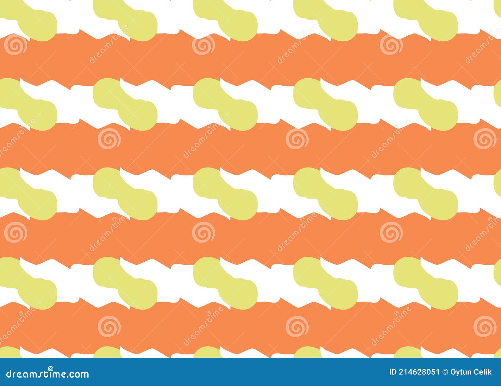 Vector Texture Background, Seamless Pattern. Hand Drawn, Orange, Yellow ...