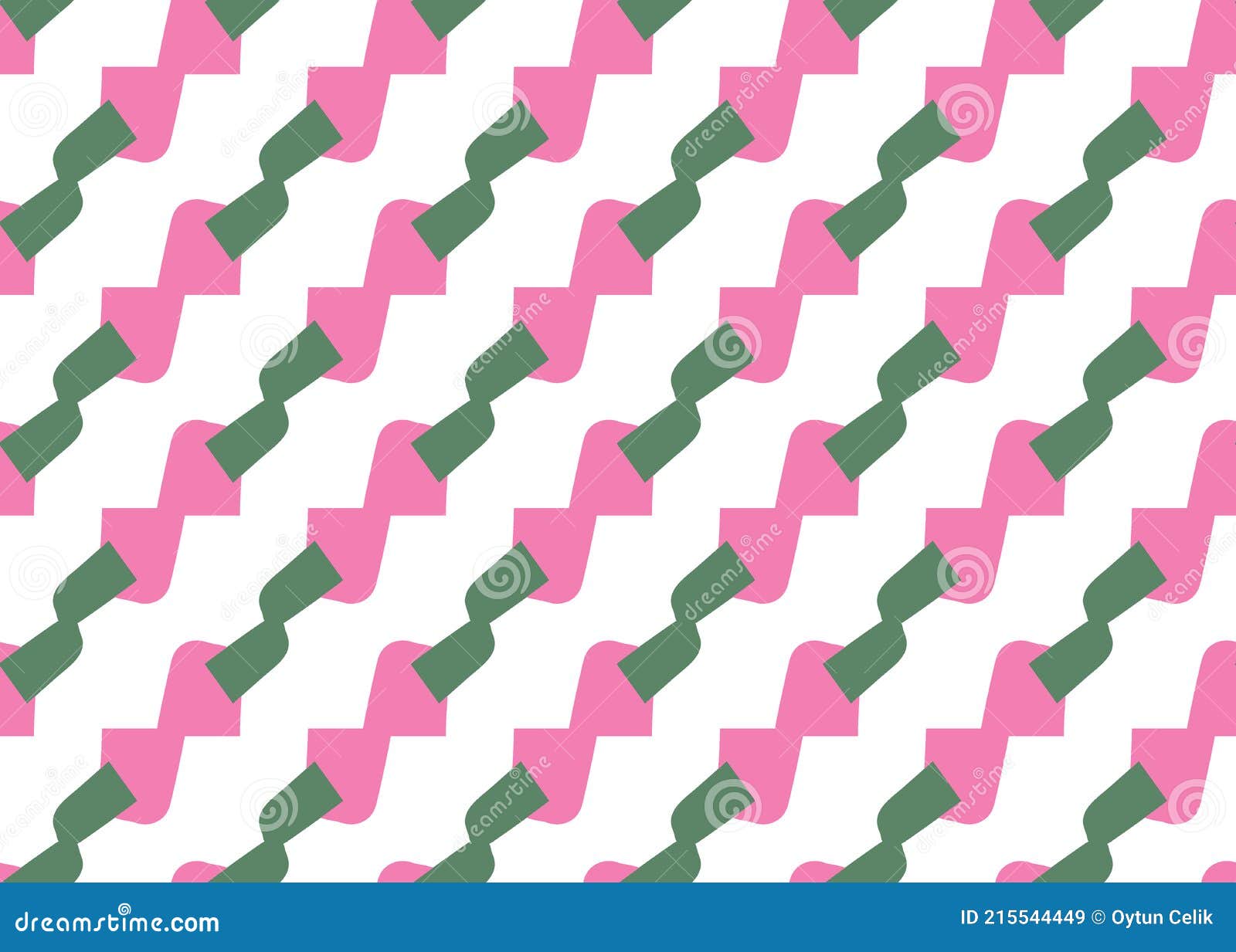 Vector Texture Background, Seamless Pattern. Hand Drawn, Pink, Green ...