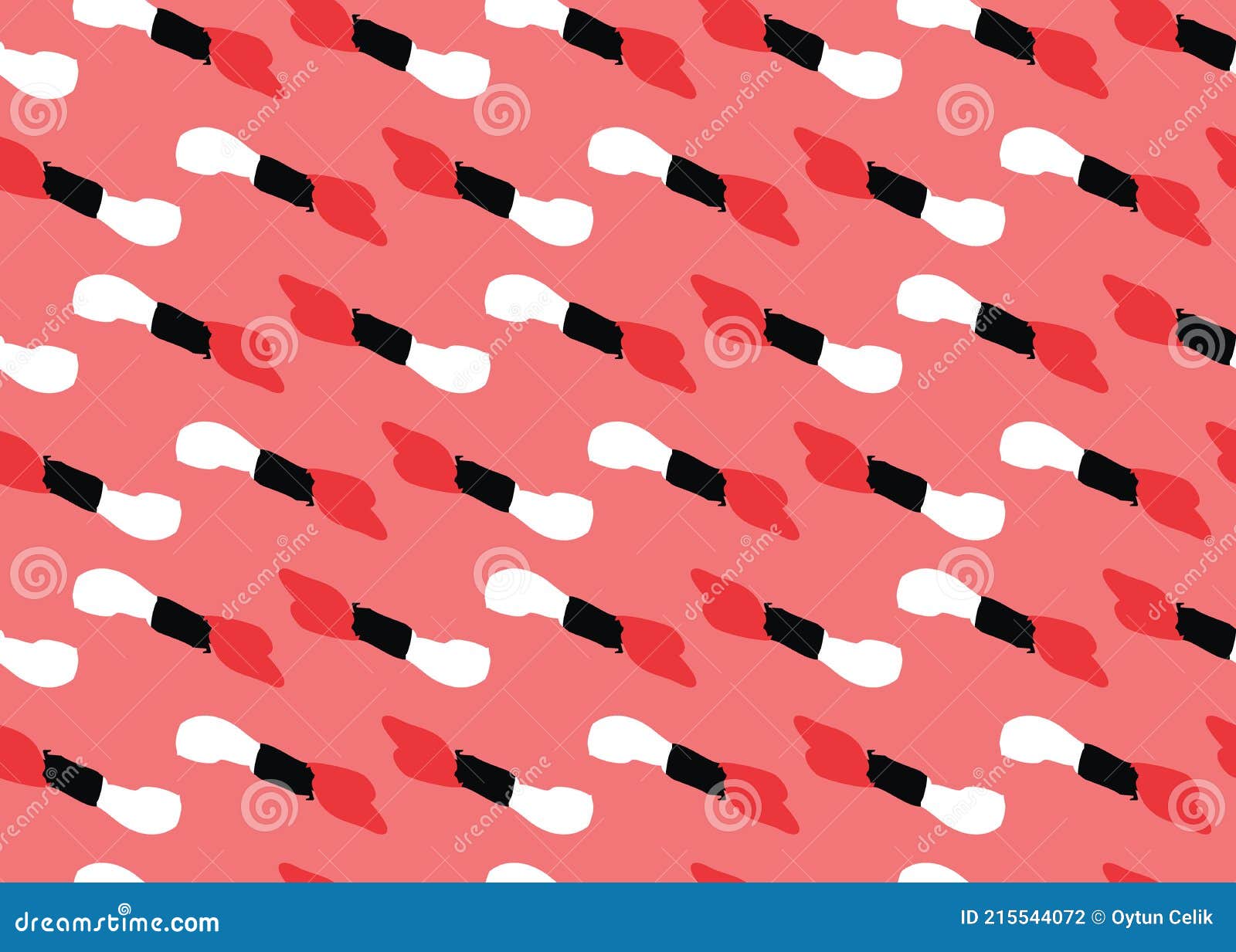 Vector Texture Background, Seamless Pattern. Hand Drawn, Red, Black ...