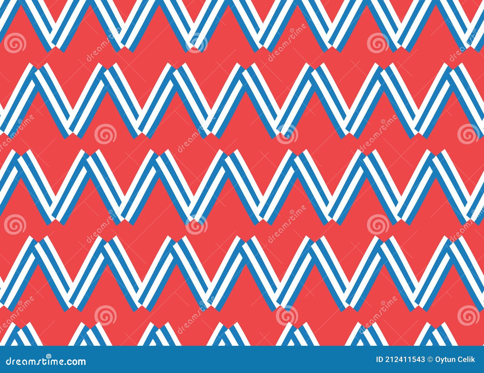 Vector Texture Background, Seamless Pattern. Hand Drawn, Red, Blue ...