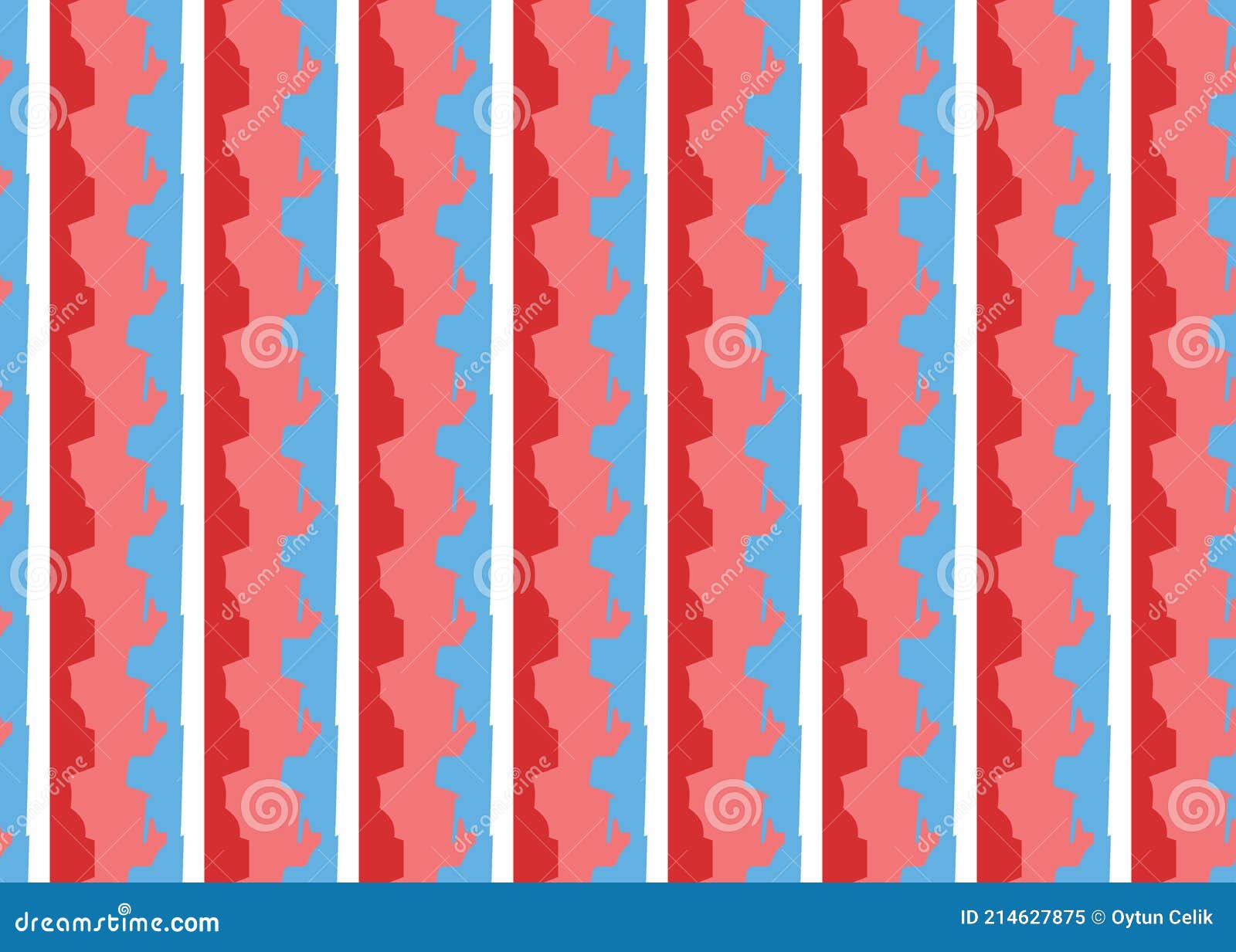 Vector Texture Background, Seamless Pattern. Hand Drawn, Red, Blue ...