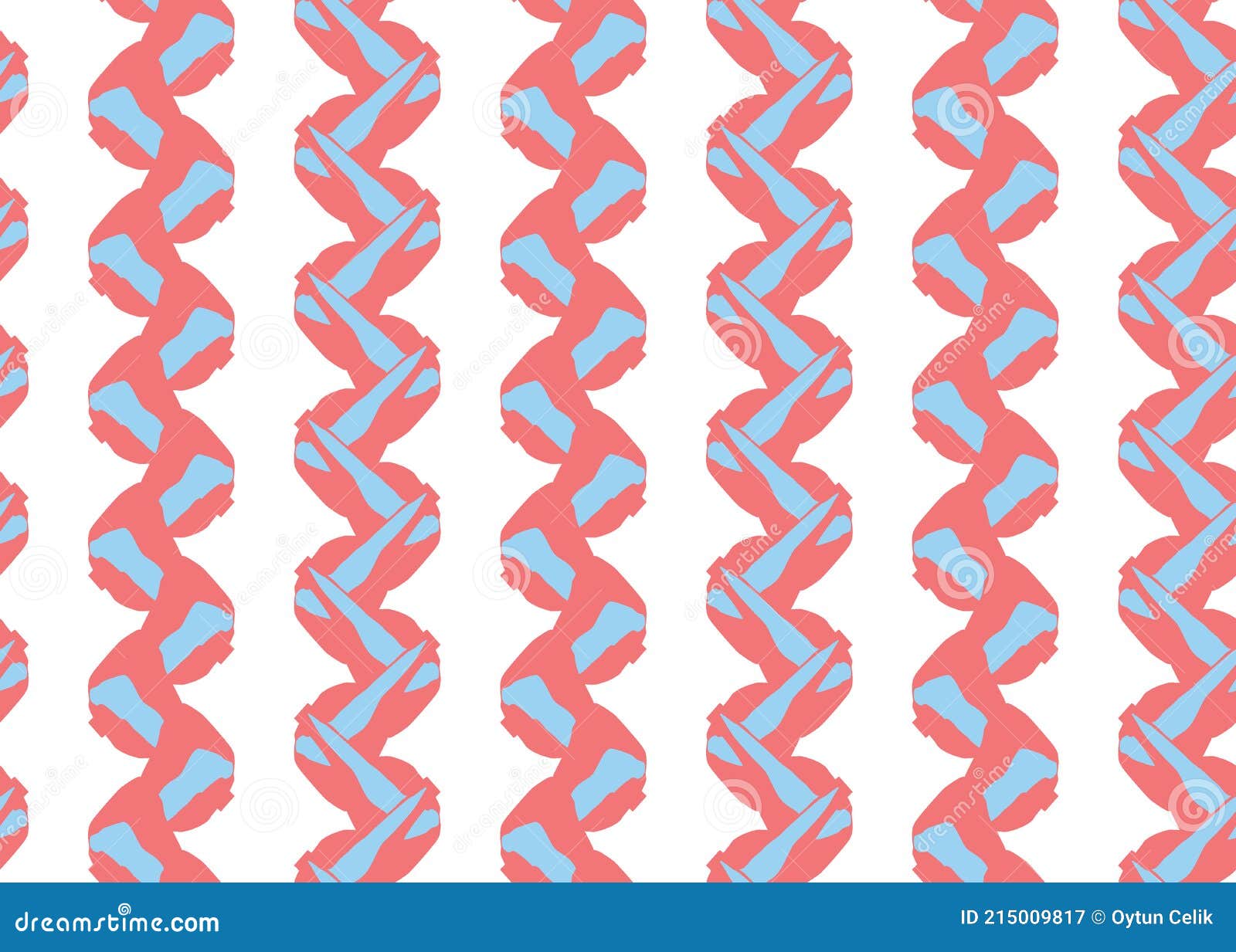 Vector Texture Background, Seamless Pattern. Hand Drawn, Red, Blue ...