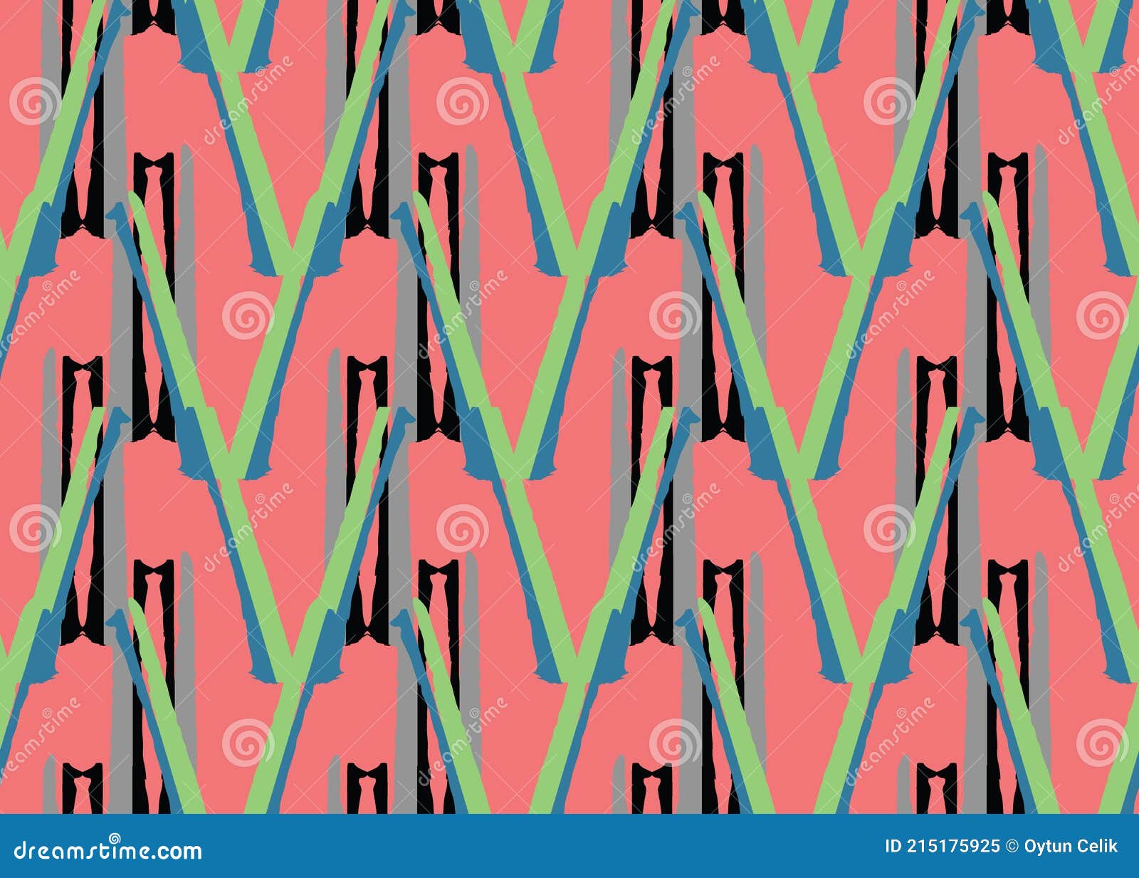 Vector Texture Background, Seamless Pattern. Hand Drawn, Red, Grey ...