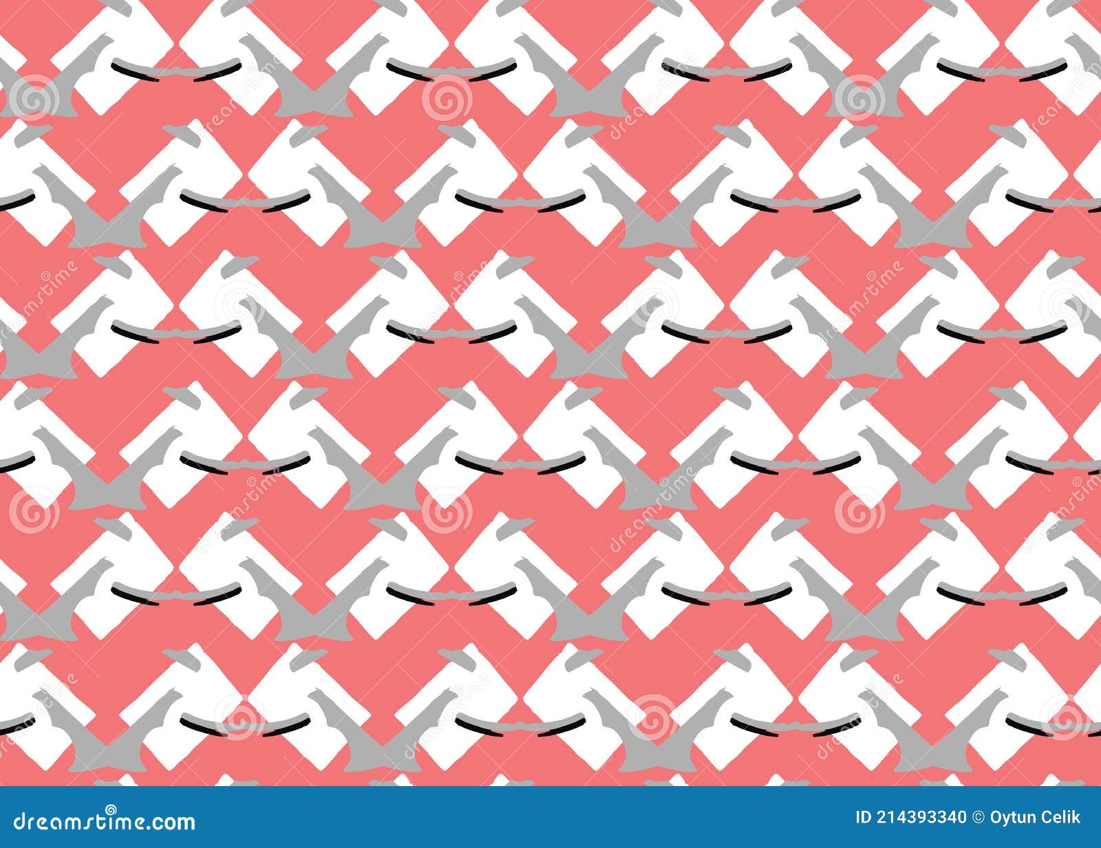 Vector Texture Background, Seamless Pattern. Hand Drawn, Red, Grey ...