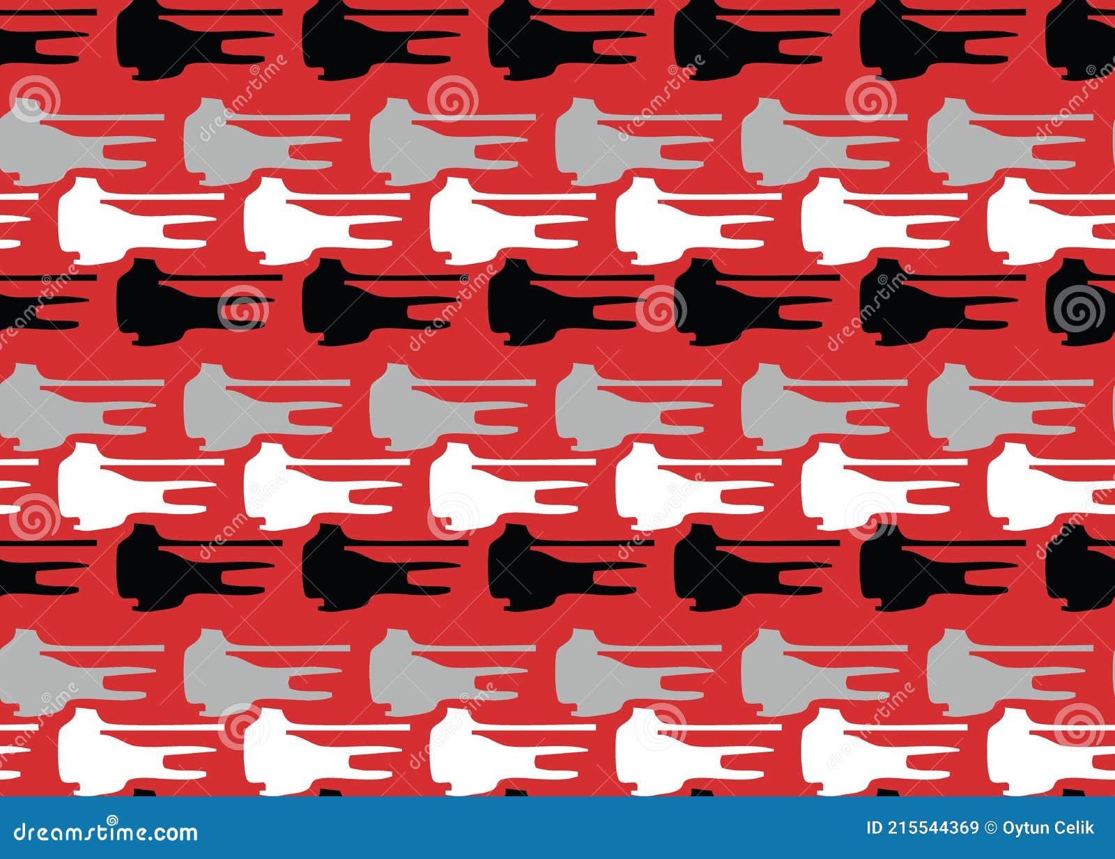 Vector Texture Background, Seamless Pattern. Hand Drawn, Red, Grey ...