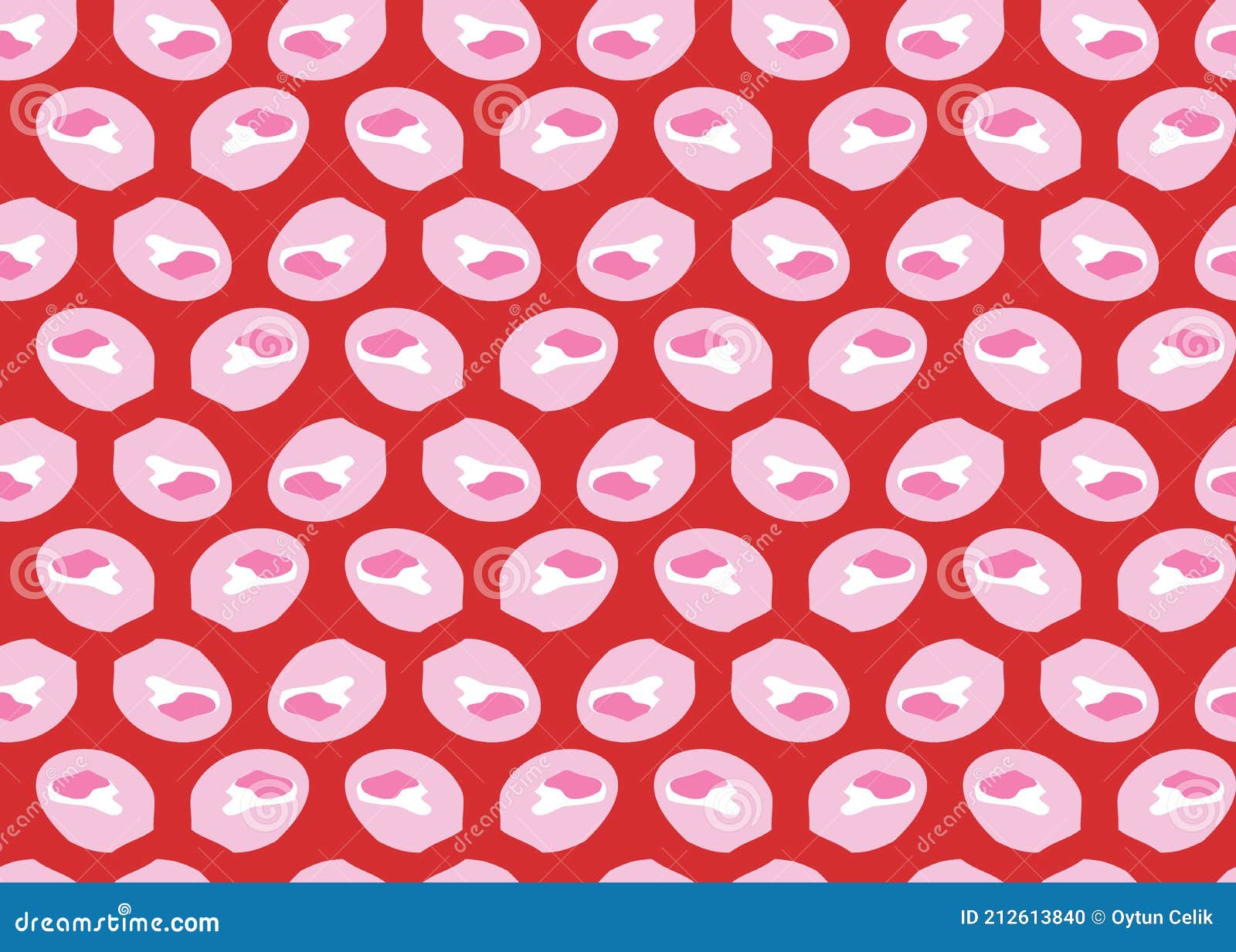 Vector Texture Background, Seamless Pattern. Hand Drawn, Red, Pink ...