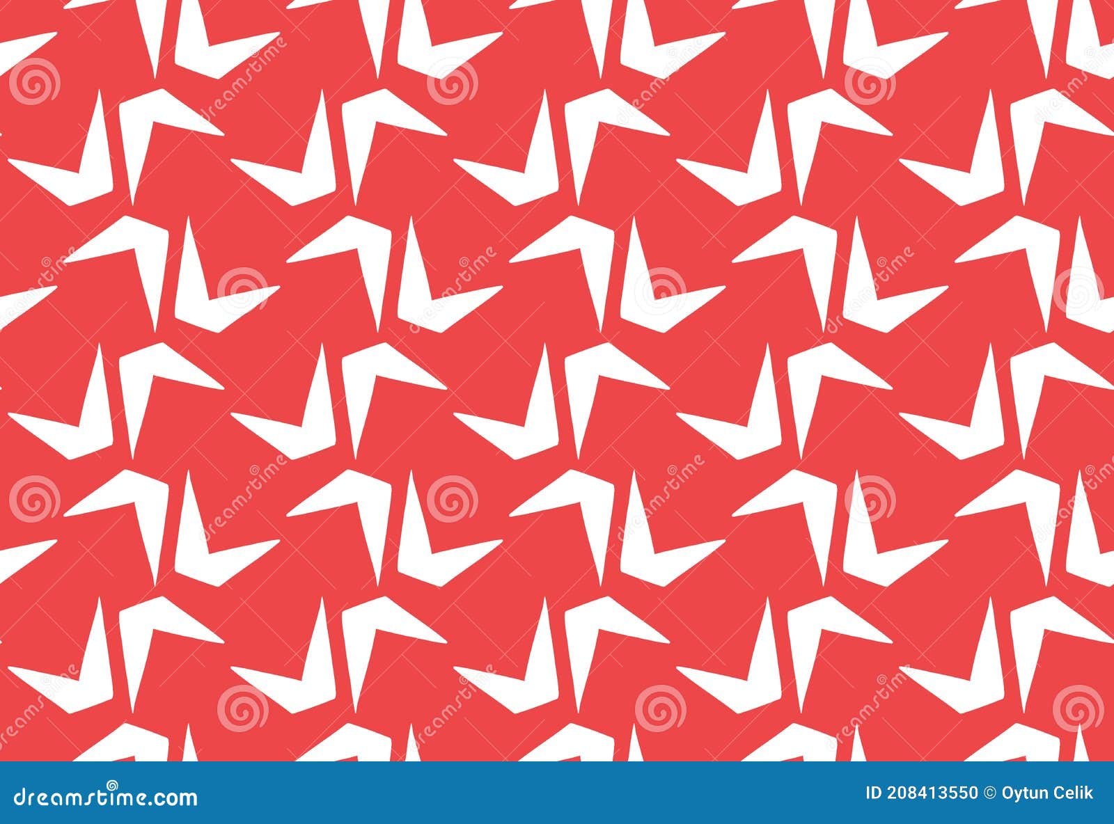 Vector Texture Background Seamless Pattern. Hand Drawn Red White Colors ...
