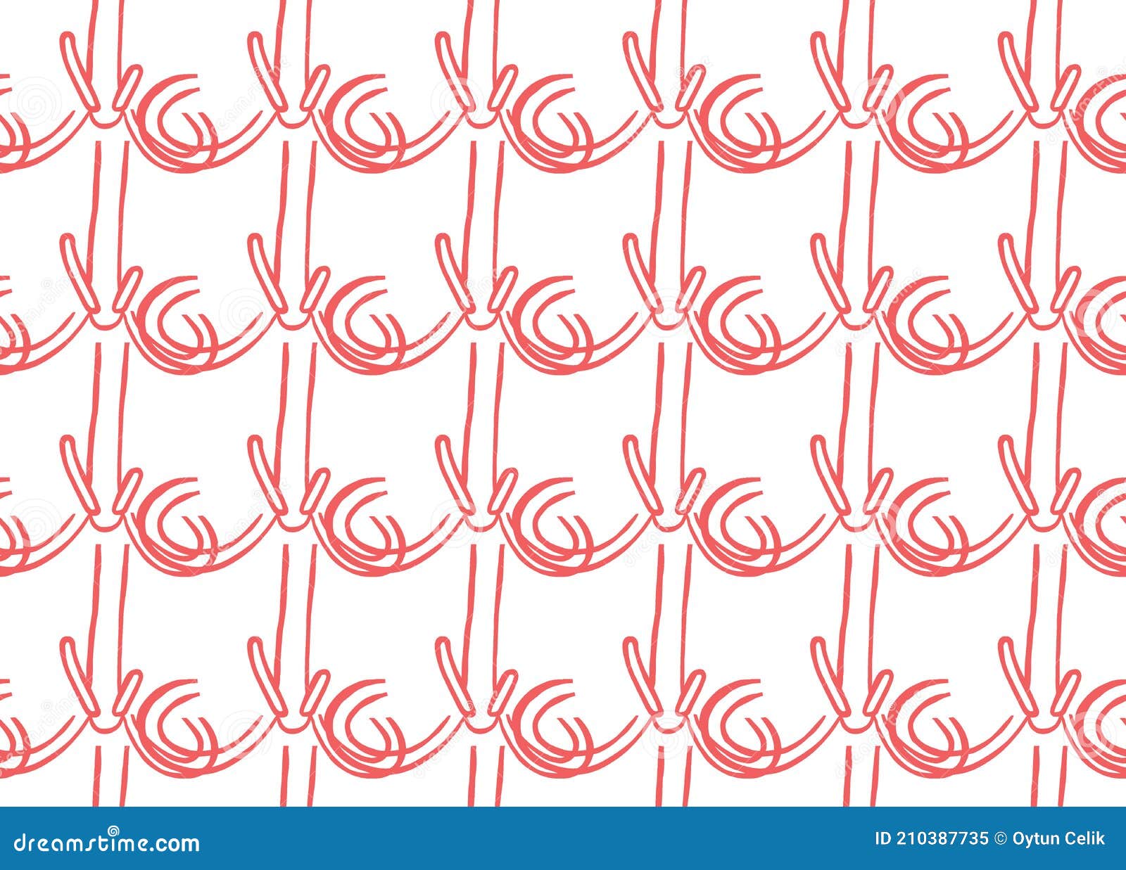 Vector Texture Background, Seamless Pattern. Hand Drawn, Red, White ...