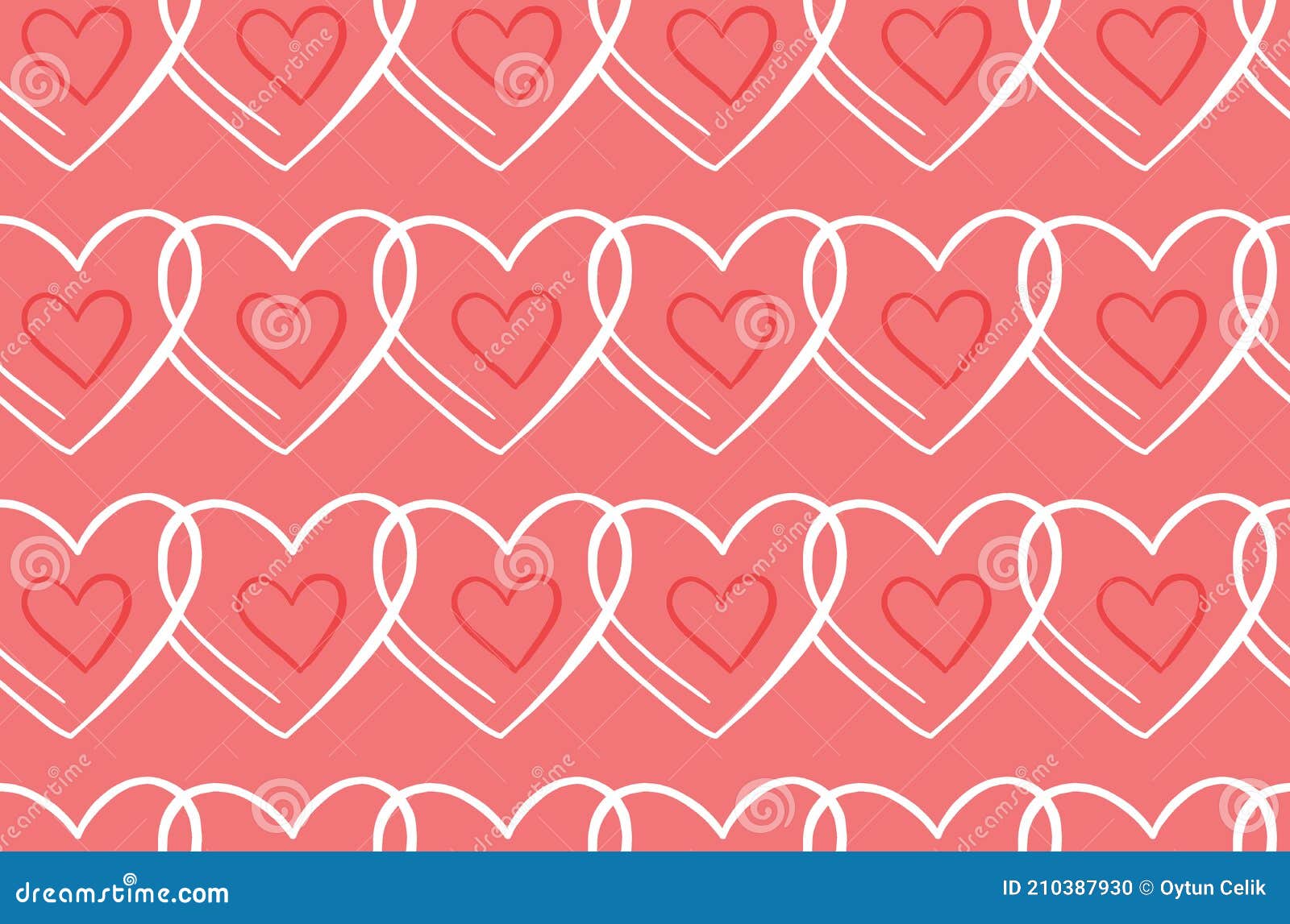 Vector Texture Background, Seamless Pattern. Hand Drawn, Red, White ...