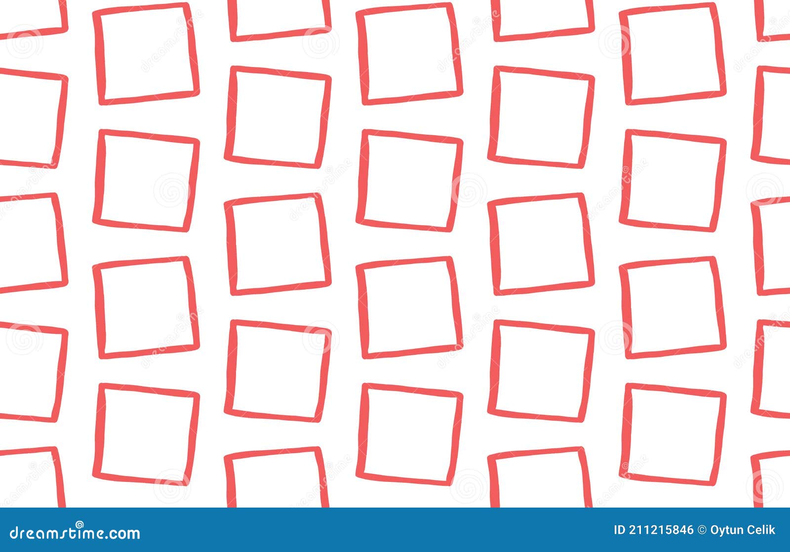 Vector Texture Background, Seamless Pattern. Hand Drawn, Red, White ...