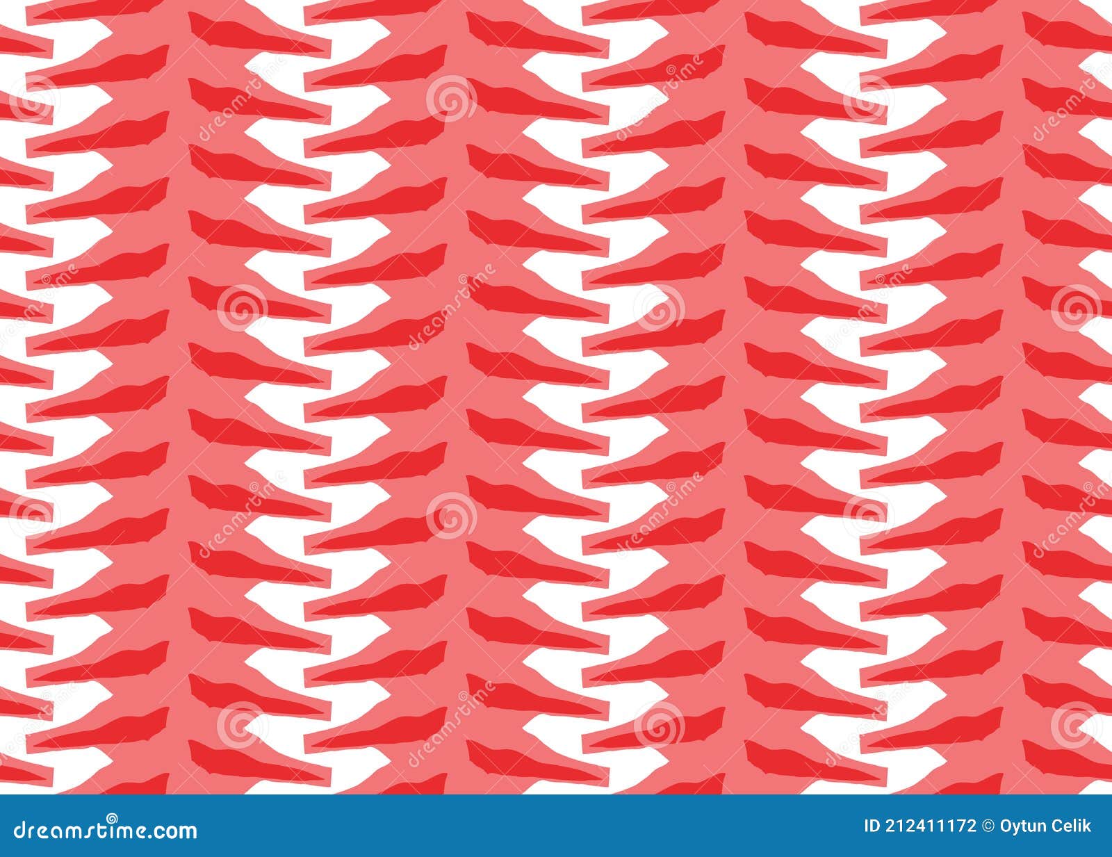 Vector Texture Background, Seamless Pattern. Hand Drawn, Red, White ...