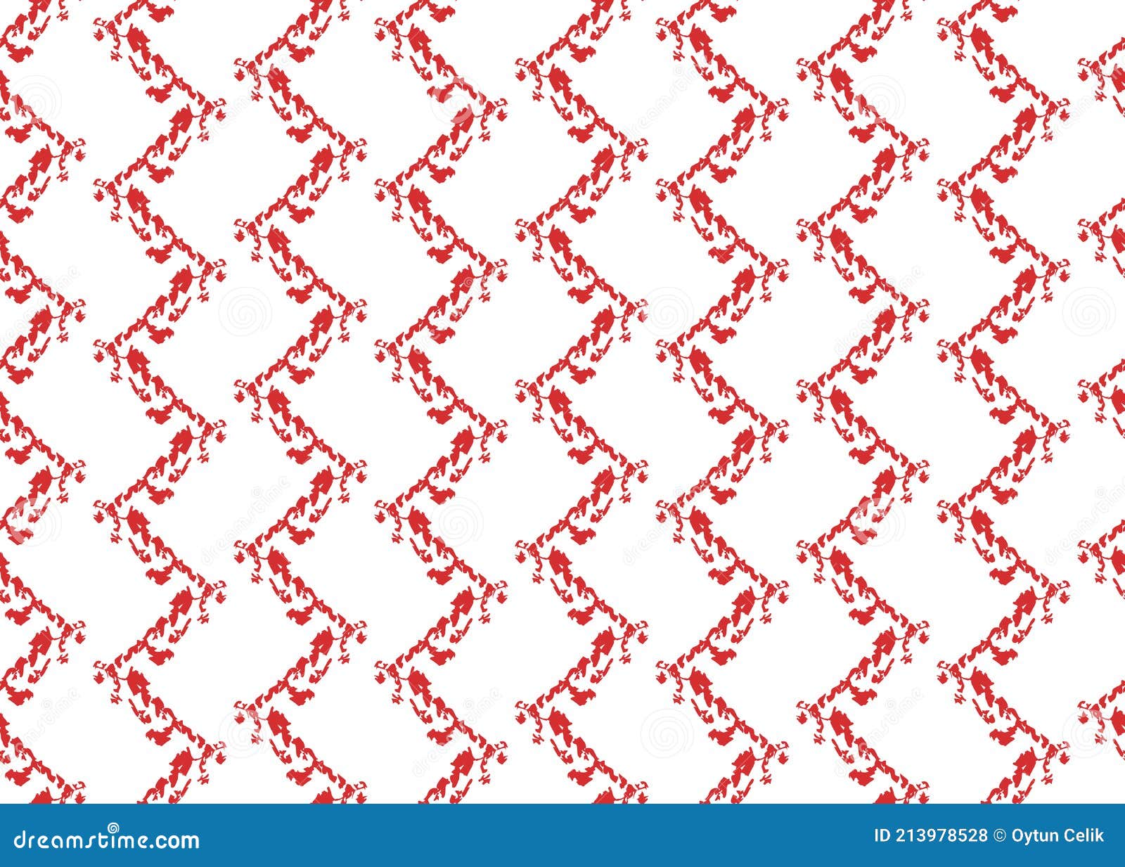 Vector Texture Background, Seamless Pattern. Hand Drawn, Red, White ...