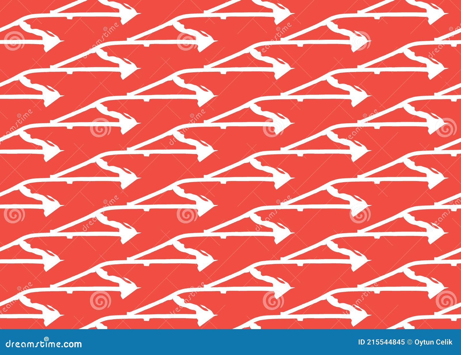 Vector Texture Background, Seamless Pattern. Hand Drawn, Red, White ...