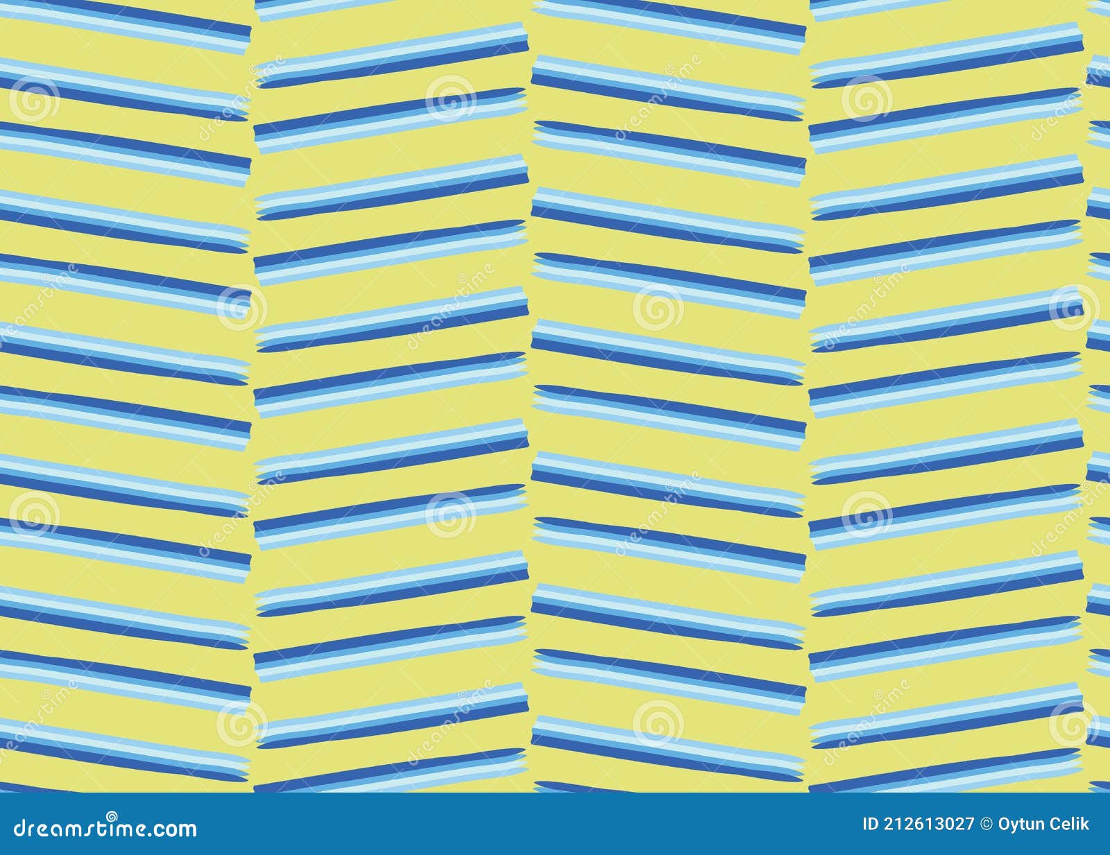 Vector Texture Background, Seamless Pattern. Hand Drawn, Yellow, Blue ...