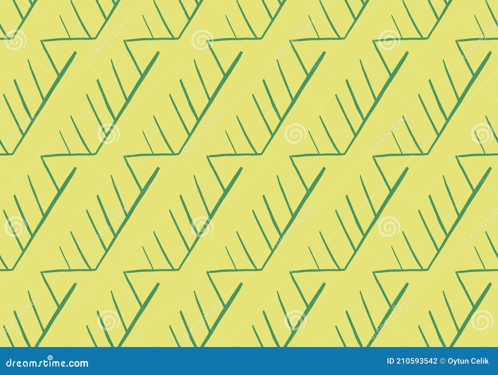 Vector Texture Background, Seamless Pattern. Hand Drawn, Yellow, Green ...