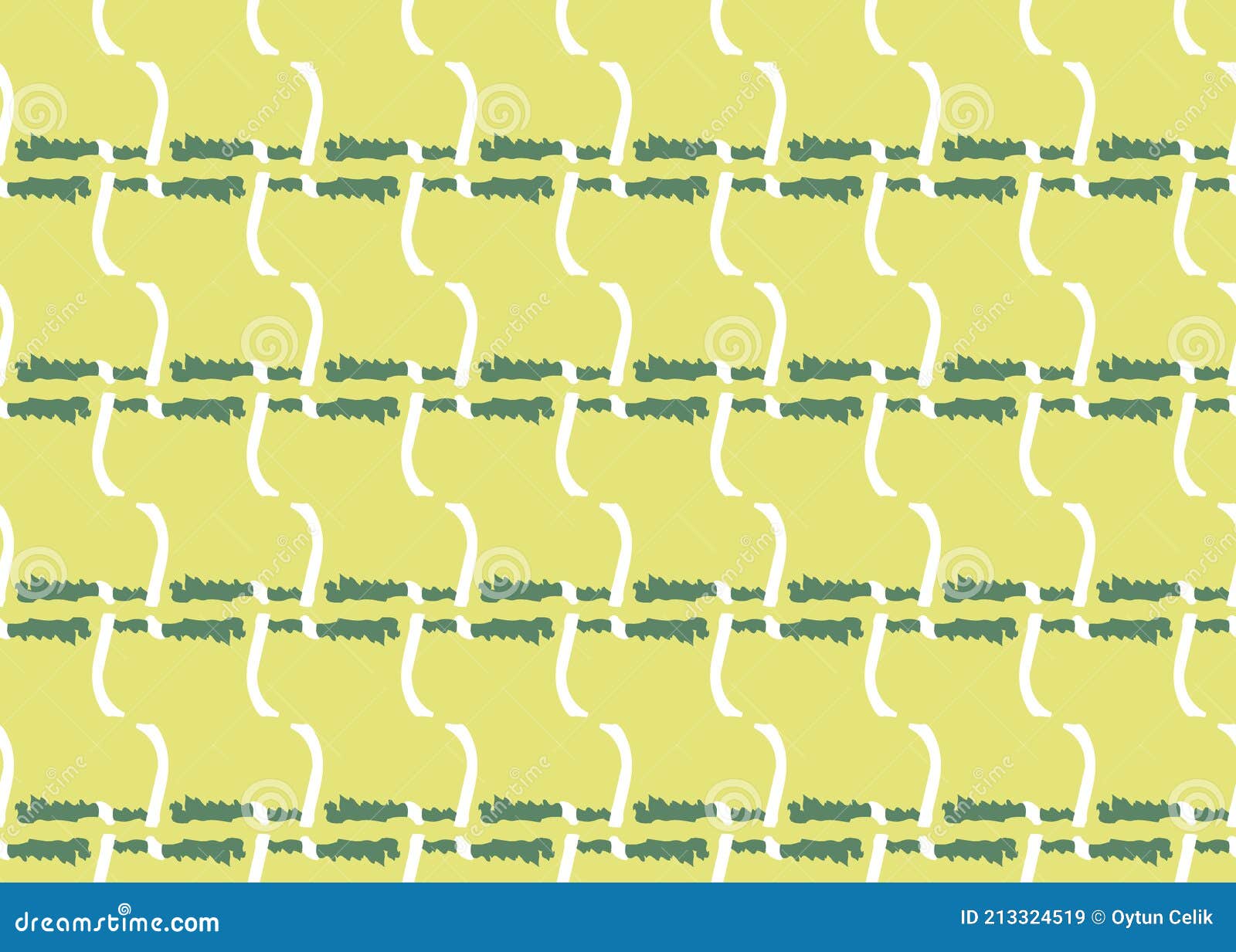 Vector Texture Background, Seamless Pattern. Hand Drawn, Yellow, Green ...