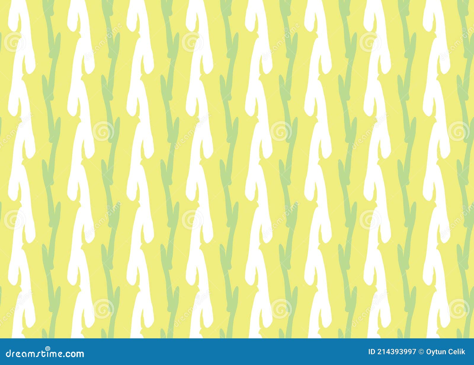Vector Texture Background, Seamless Pattern. Hand Drawn, Yellow, Green ...