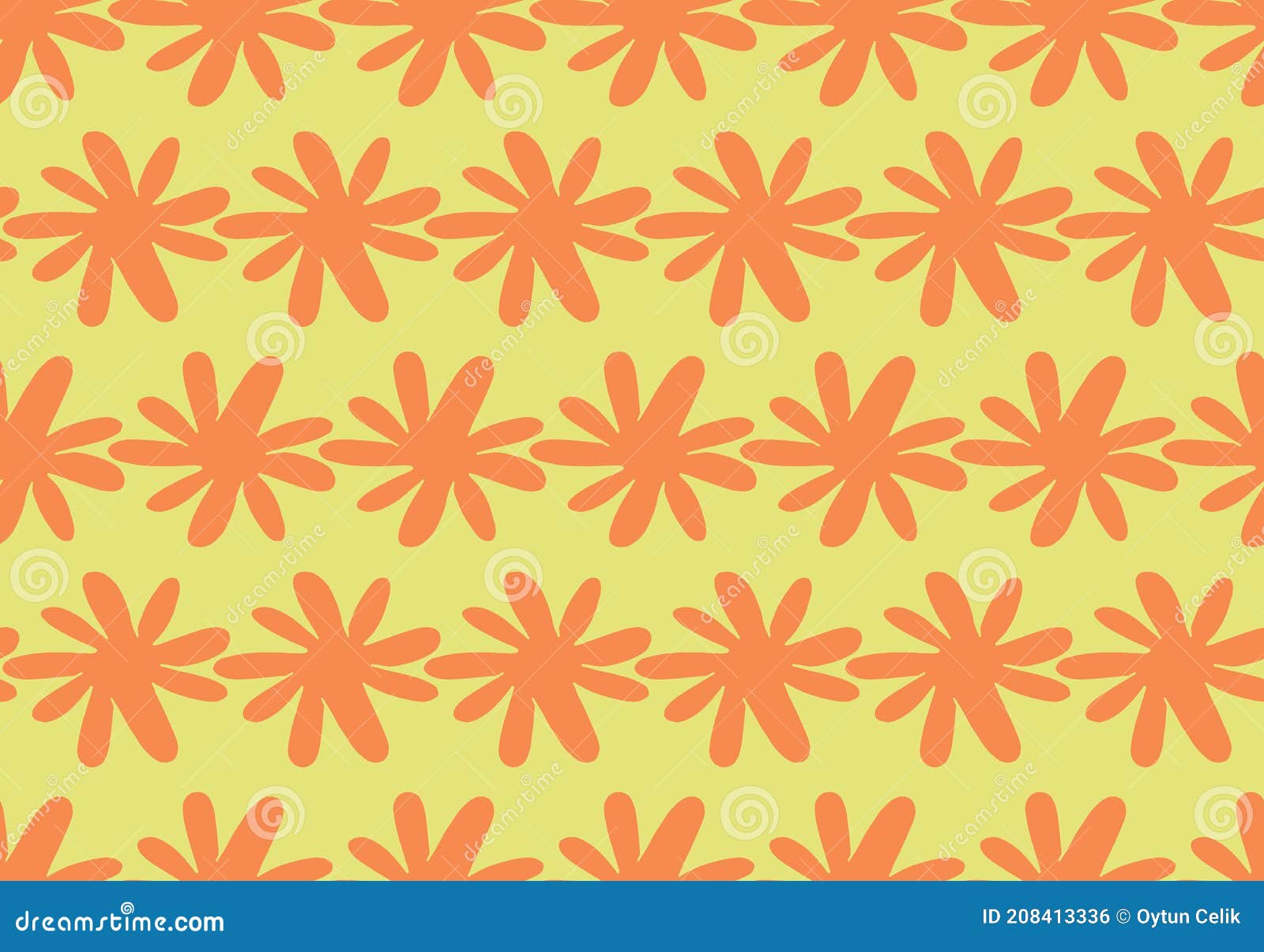 Vector Texture Background Seamless Pattern. Hand Drawn Yellow Orange ...