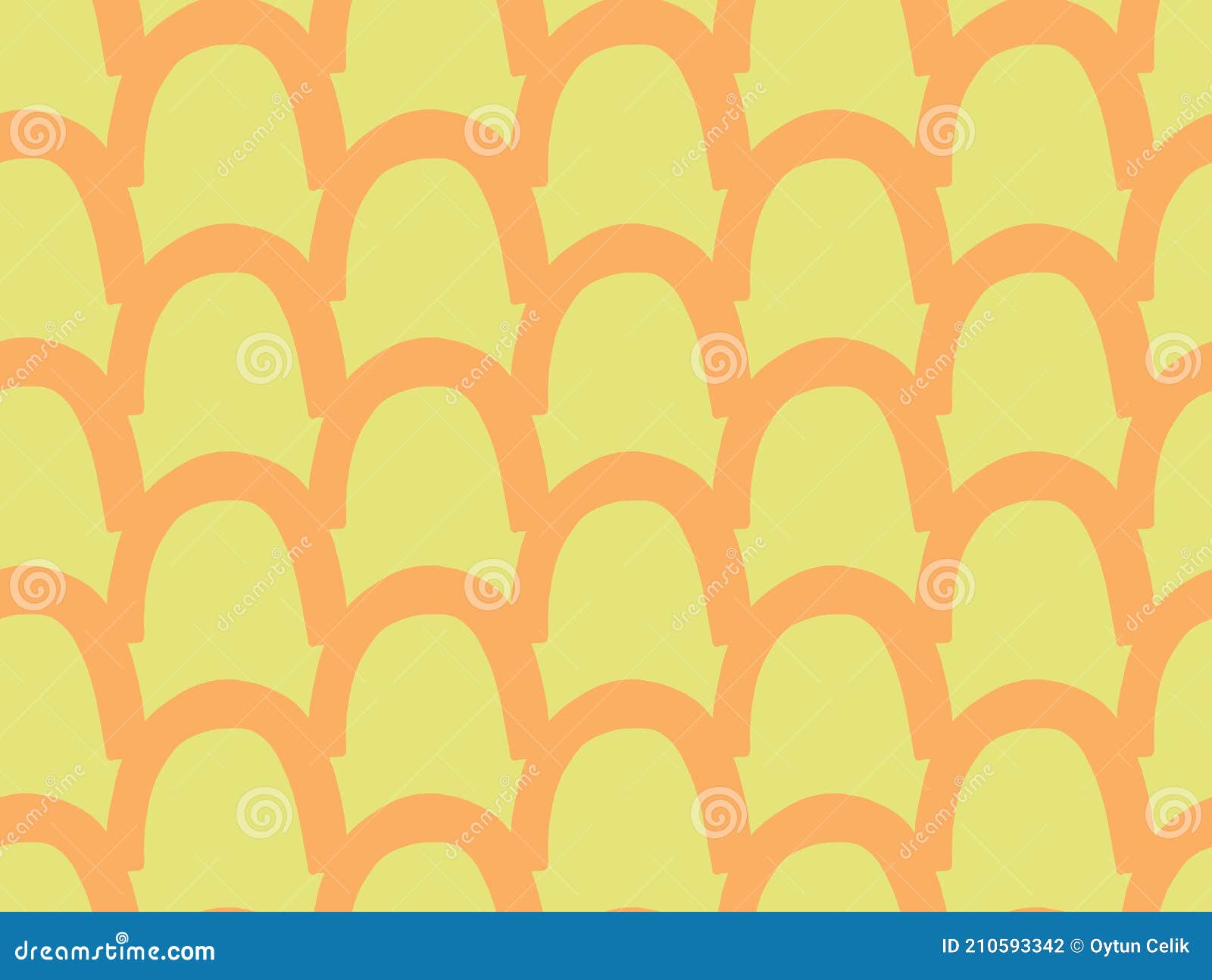 Vector Texture Background, Seamless Pattern. Hand Drawn, Yellow, Orange ...