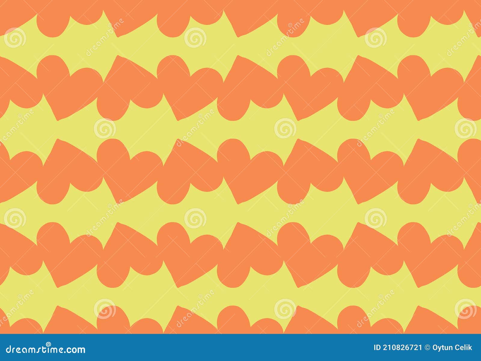 Vector Texture Background, Seamless Pattern. Hand Drawn, Yellow, Orange ...