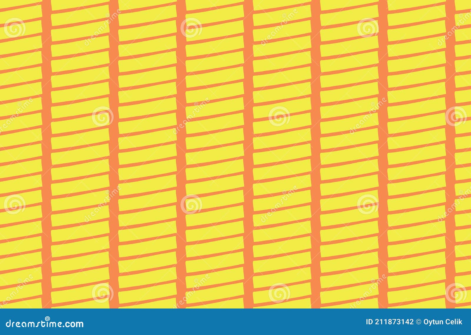 Vector Texture Background, Seamless Pattern. Hand Drawn, Yellow, Orange ...