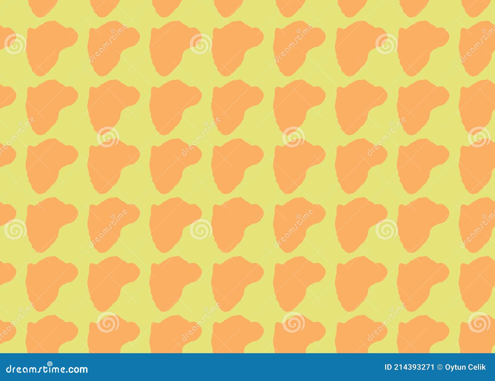 Vector Texture Background, Seamless Pattern. Hand Drawn, Yellow, Orange ...