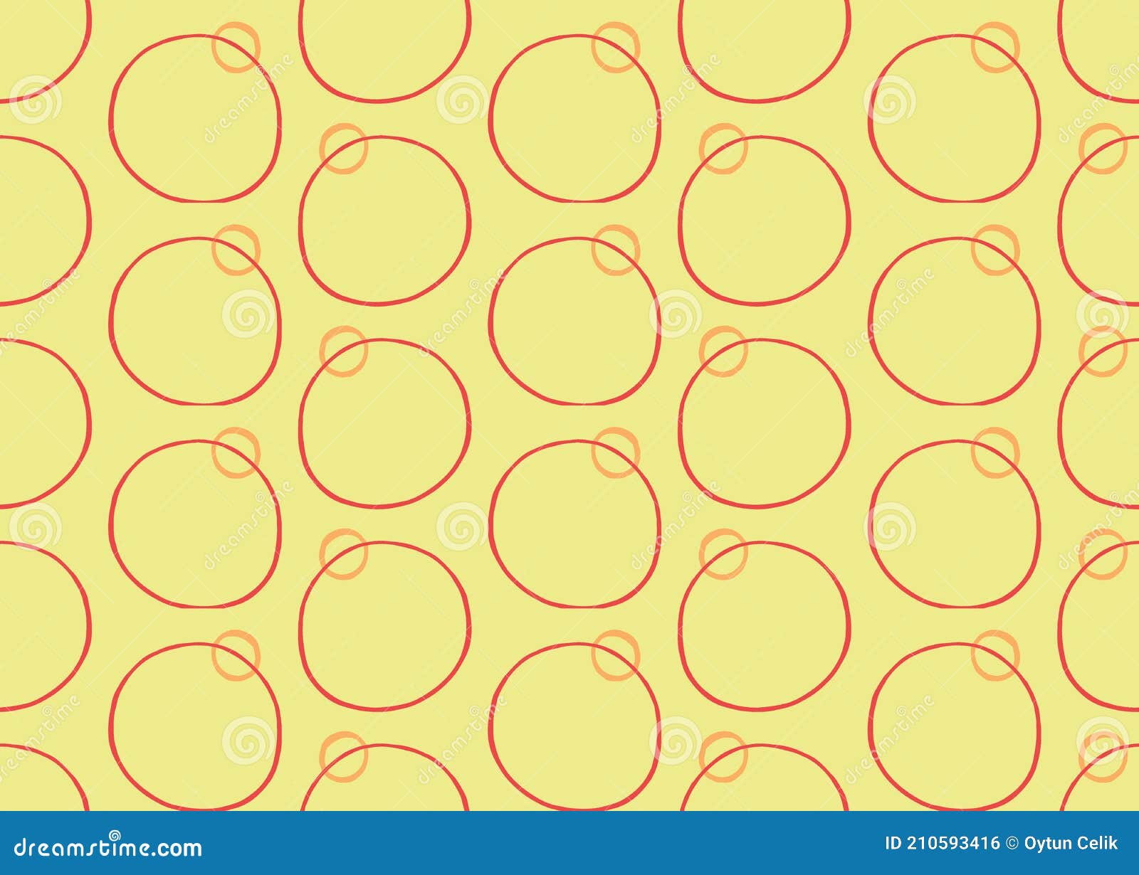 Vector Texture Background, Seamless Pattern. Hand Drawn, Yellow, Orange ...