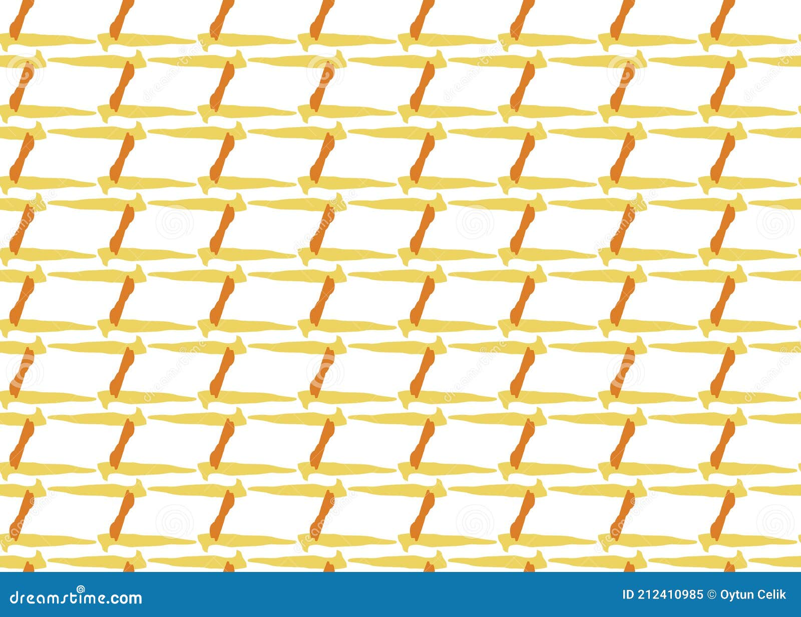 Vector Texture Background, Seamless Pattern. Hand Drawn, Yellow, Orange ...