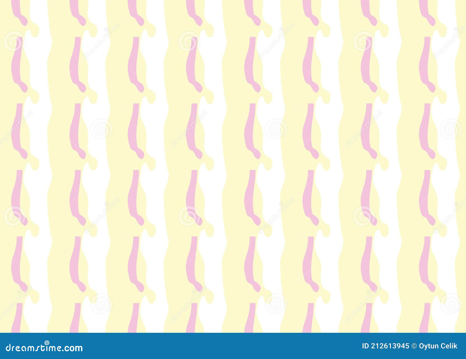 Vector Texture Background, Seamless Pattern. Hand Drawn, Yellow, Pink ...
