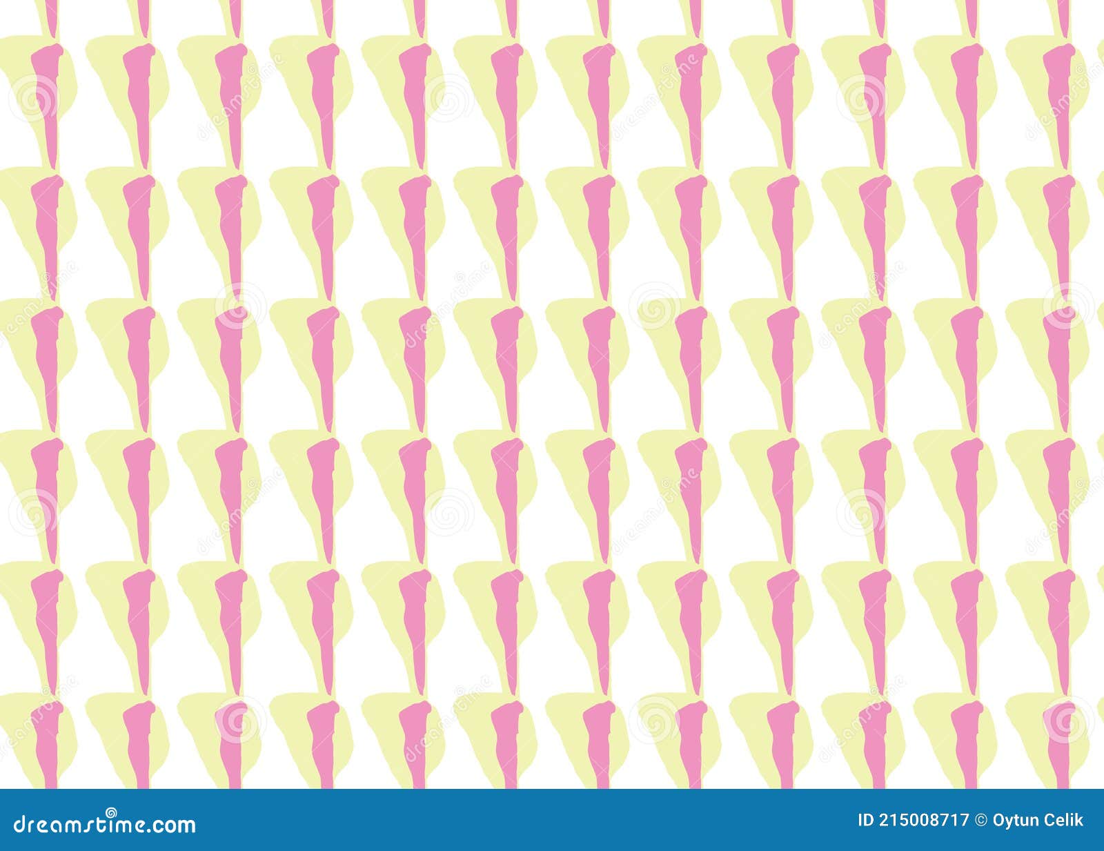 Vector Texture Background, Seamless Pattern. Hand Drawn, Yellow, Pink ...