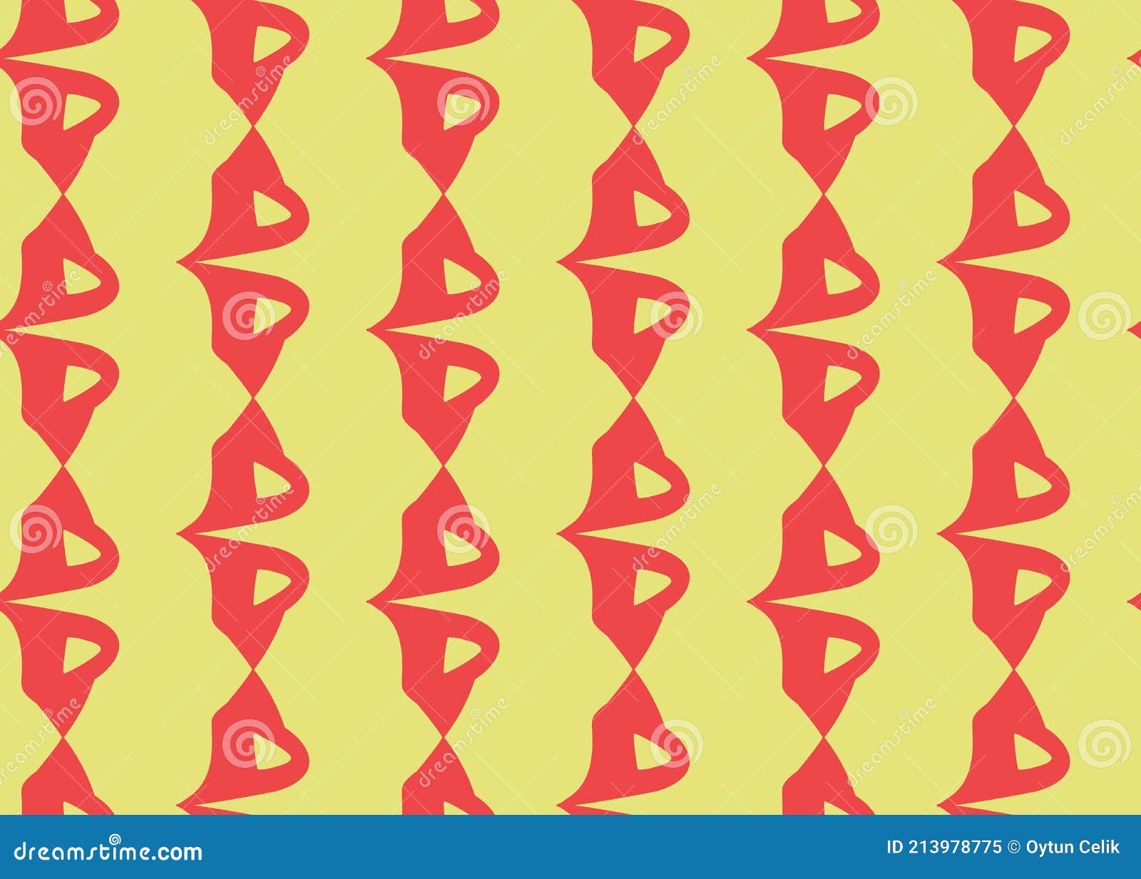 Vector Texture Background, Seamless Pattern. Hand Drawn, Yellow, Red ...