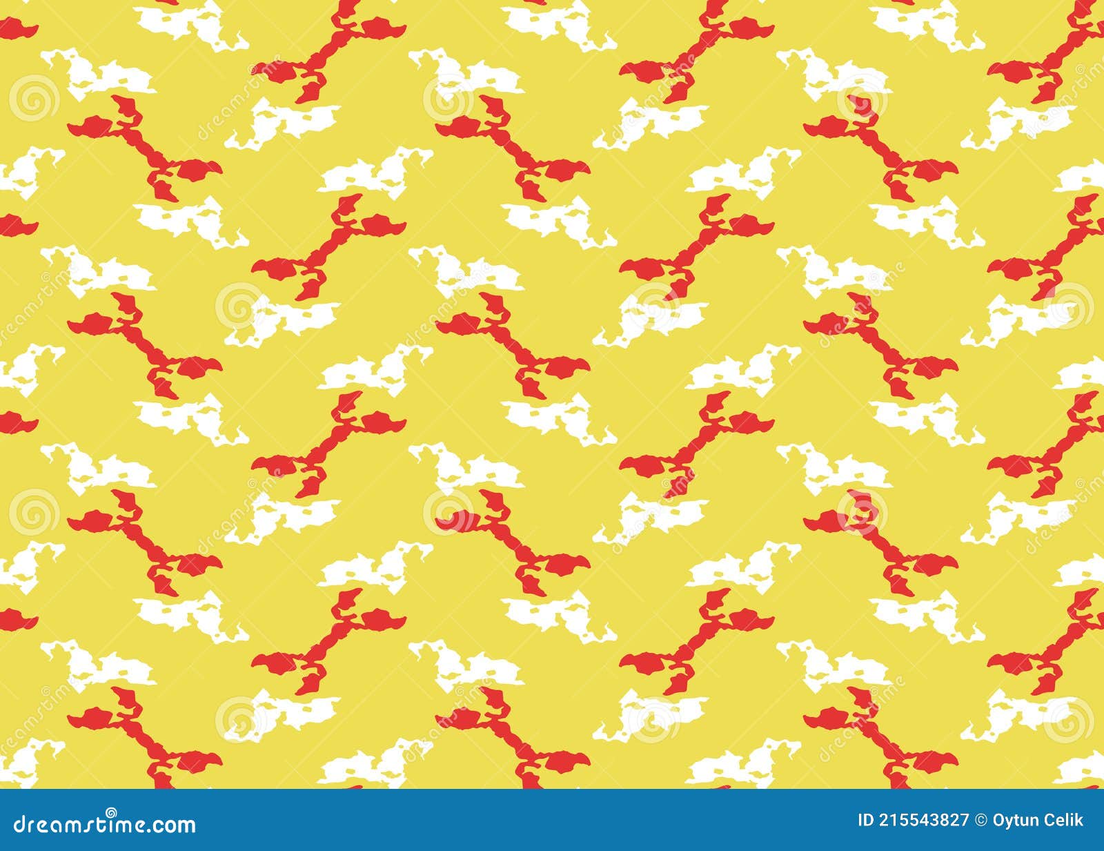 Vector Texture Background, Seamless Pattern. Hand Drawn, Yellow, Red ...