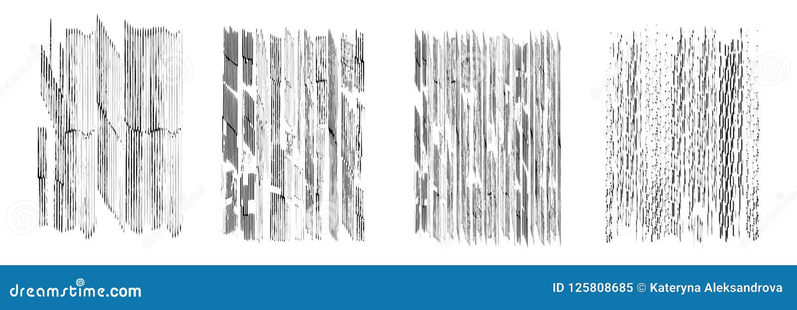 Vector Texture of Black Ink. Vertical Thin Lines Stock Illustration ...