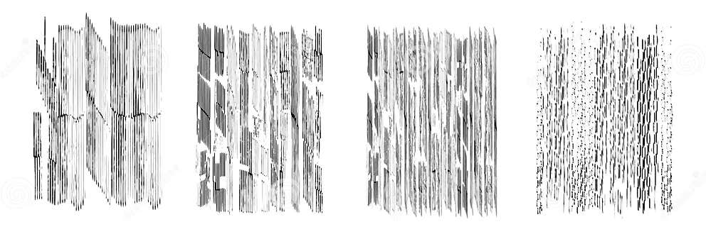 Vector Texture of Black Ink. Vertical Thin Lines Stock Illustration ...