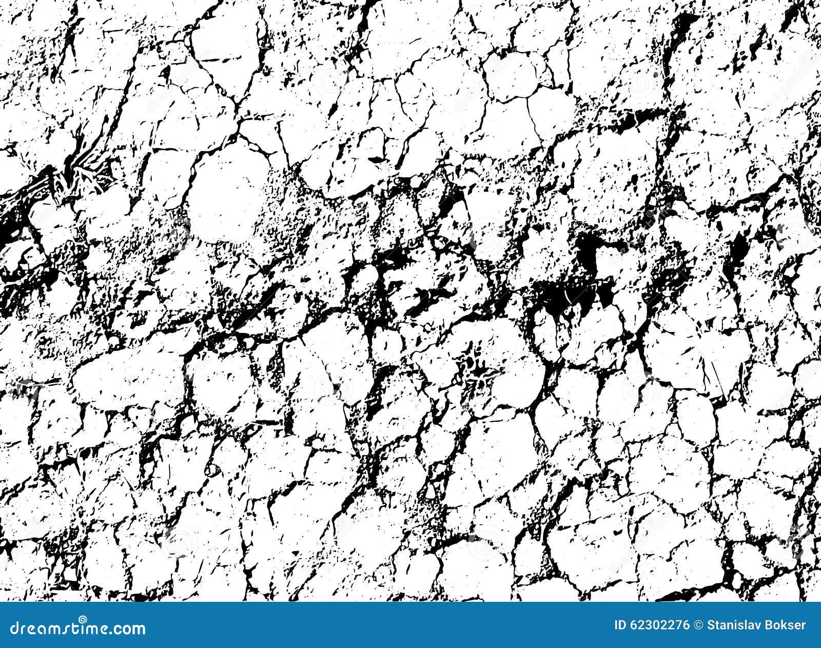 Vector Texture of Black and White Withered Earth with Cracks Stock ...