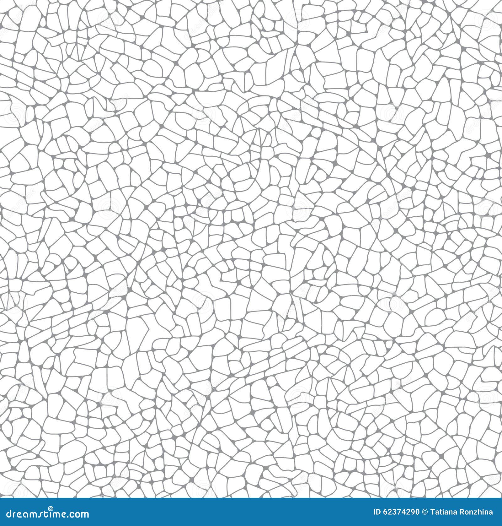 Vector Texture Of Irregular Cracks White Background Stock Vector