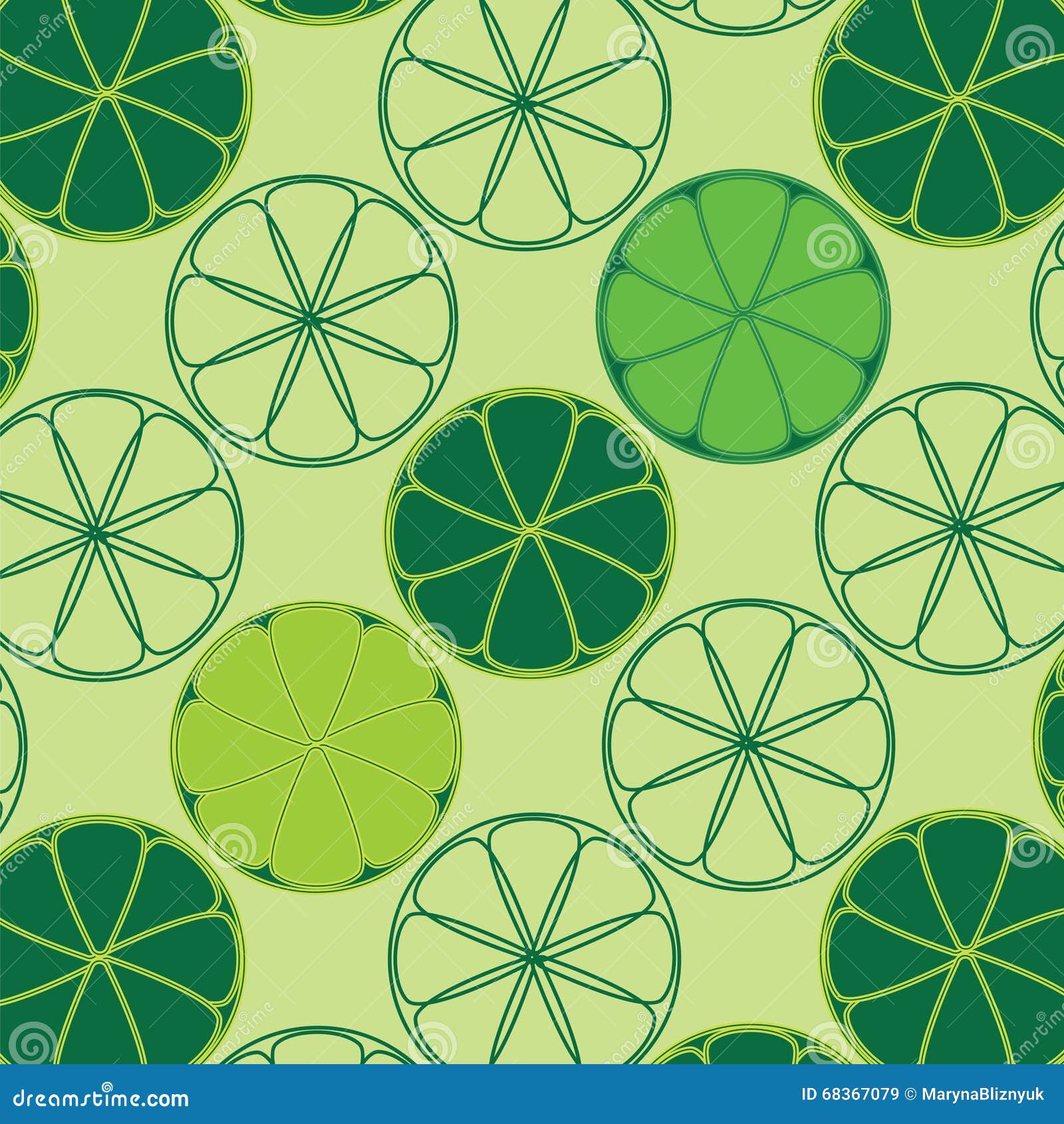 Vector Texture with Limes and Lemons Stock Vector - Illustration of ...