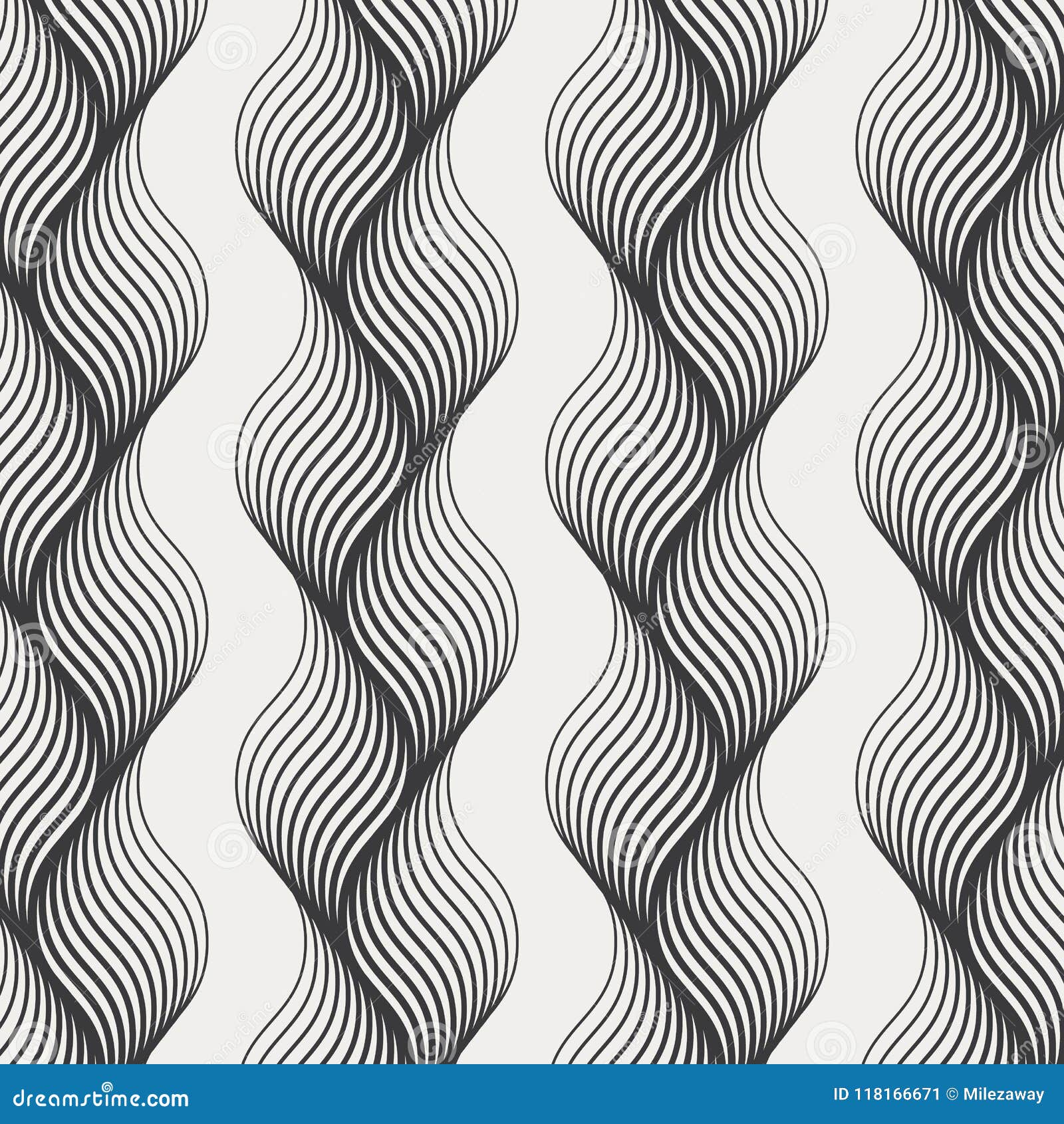 Vector Texture. Modern Abstract Background. Monochrome Pattern of Lines ...