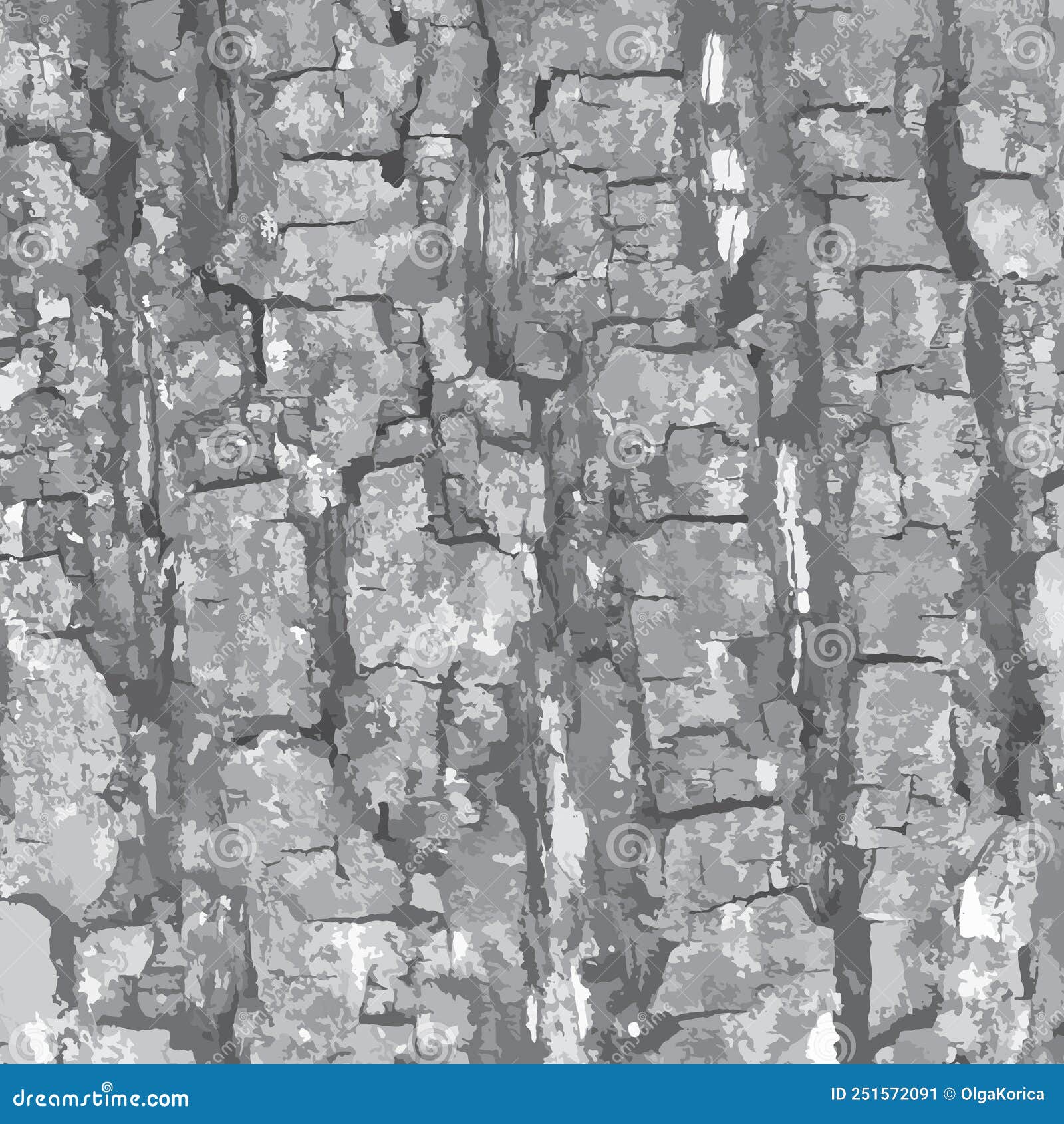 Vector Texture Rough Bark of a Large Tree for the Design Scratch ...