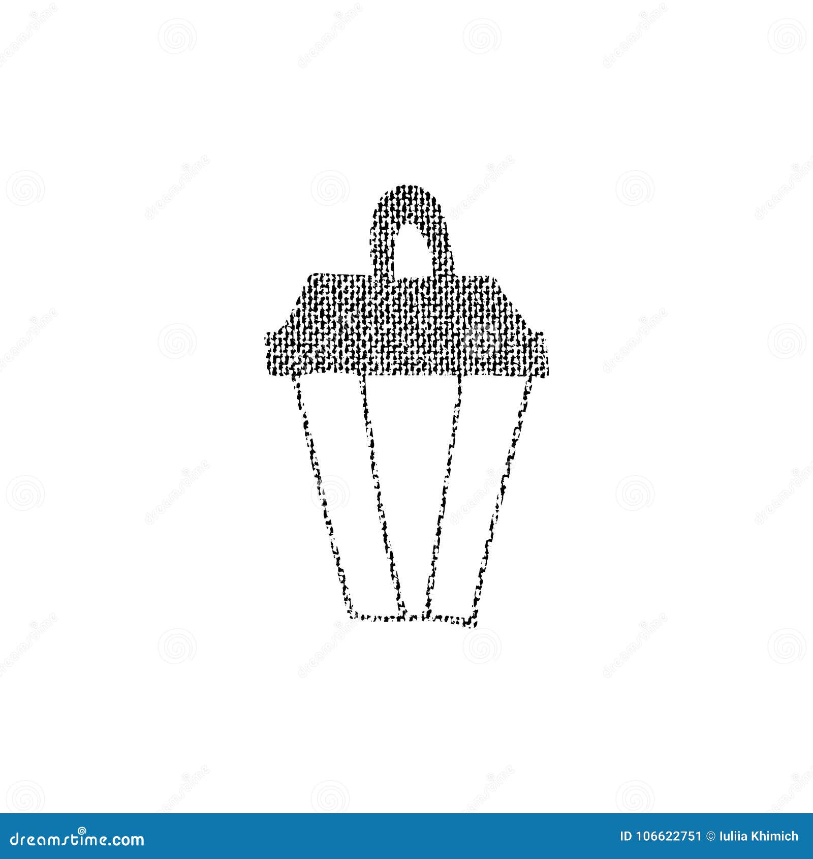 Vector textured lantern stock vector. Illustration of lantern - 106622751