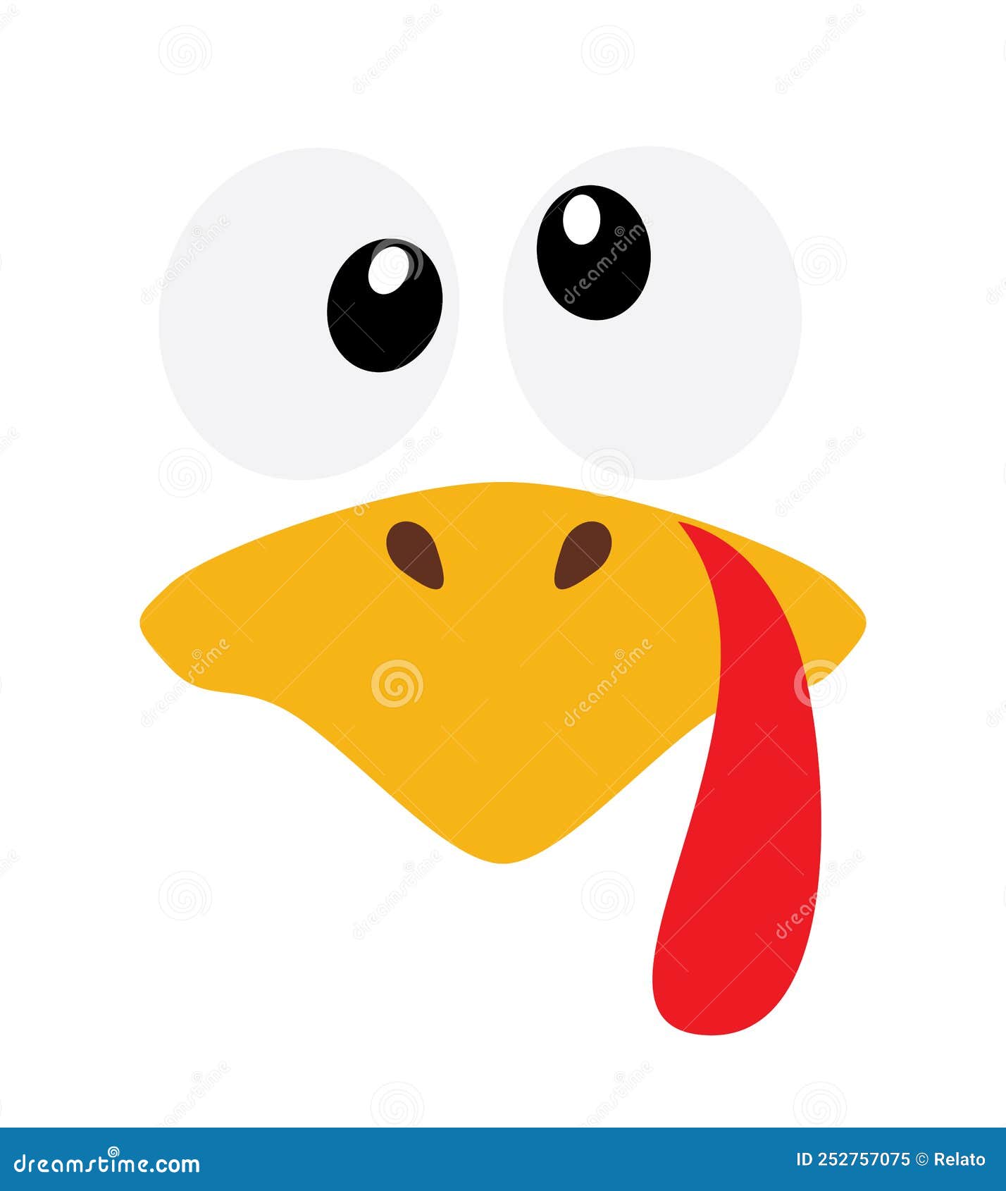 Turkey Face Template