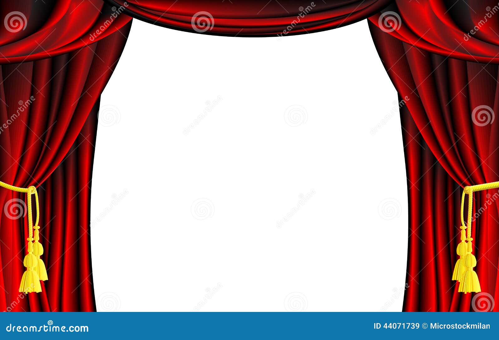 Vector Theater Curtain stock vector. Illustration of event - 44071739