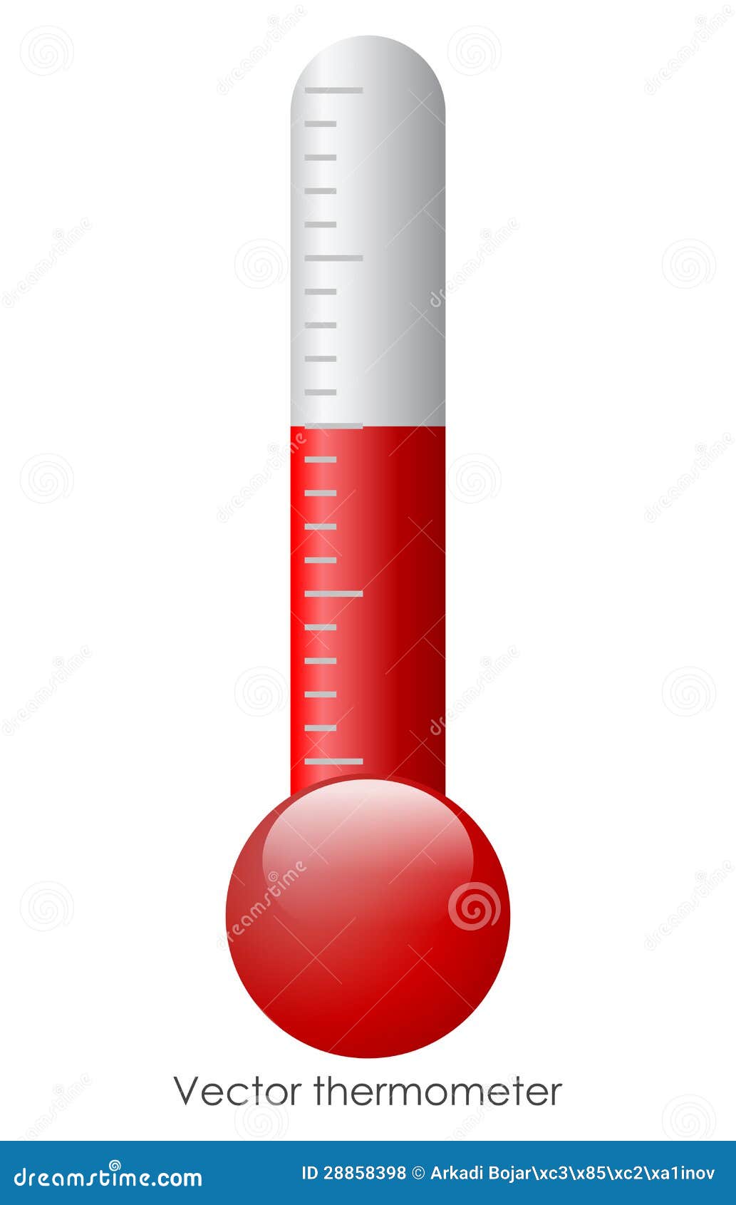 Vector Thermometer Illustration Stock Vector - Illustration of round ...